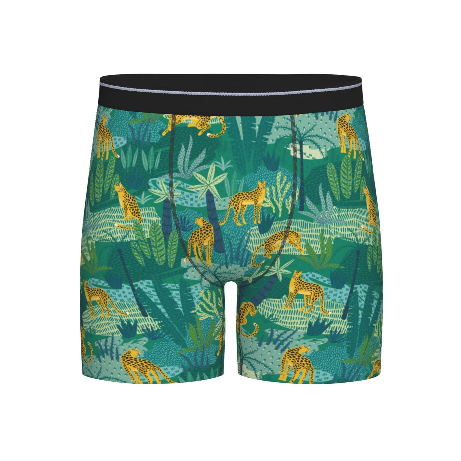Disketp Jungle Leopard Men's Boxer Briefs Men’s Underwear Boxer Briefs ...