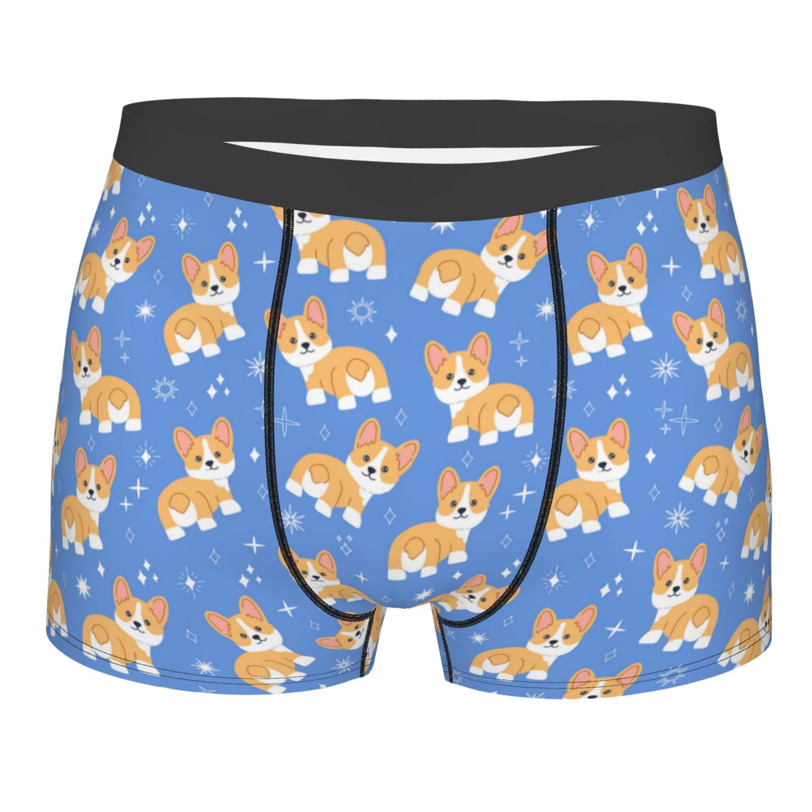 Disketp Kawaii Corgi Men'S Boxer Briefs,Soft And Breathable Cotton ...