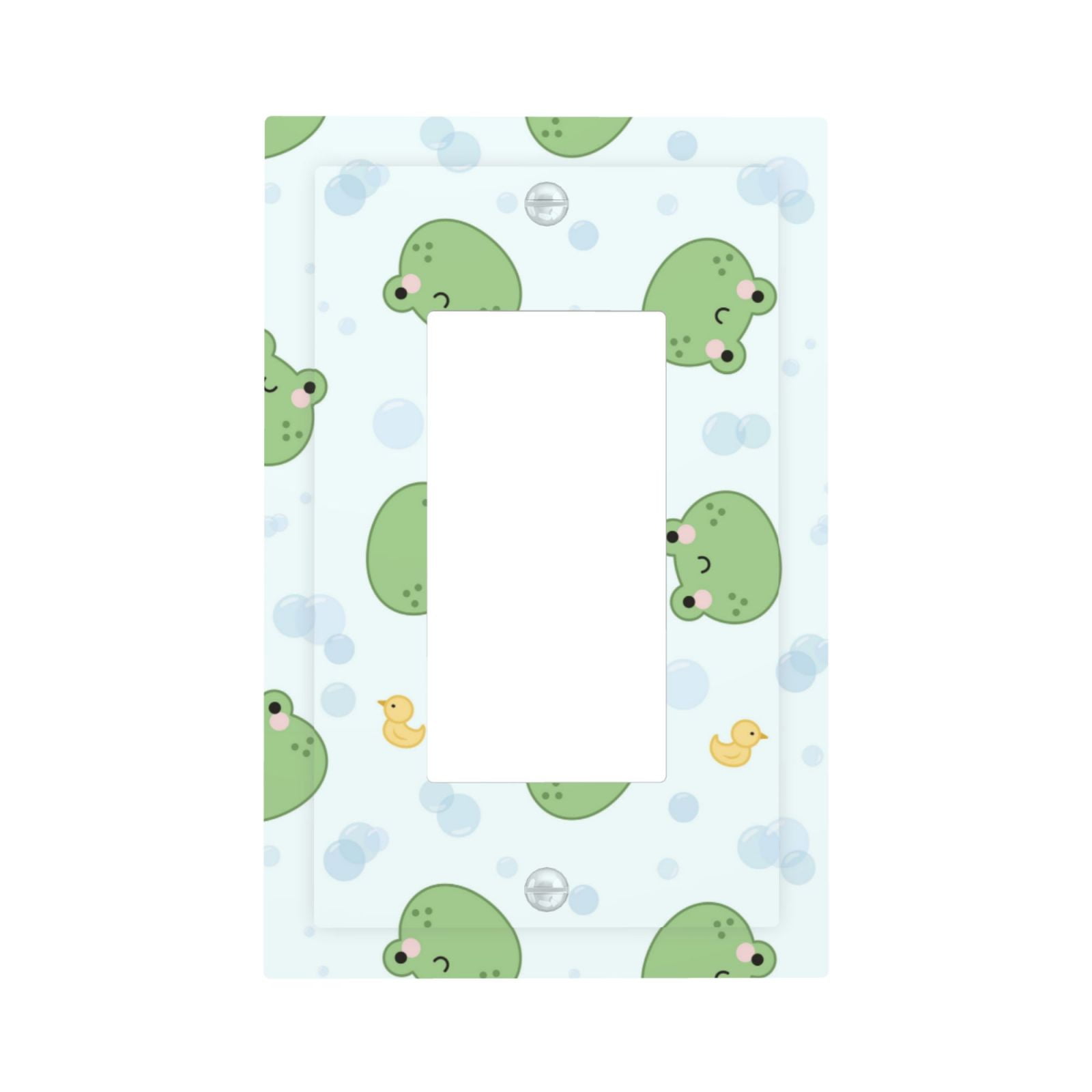 Disketp Kawaii Frogs Decorator Light Switch or Receptacle Outlet Wall ...