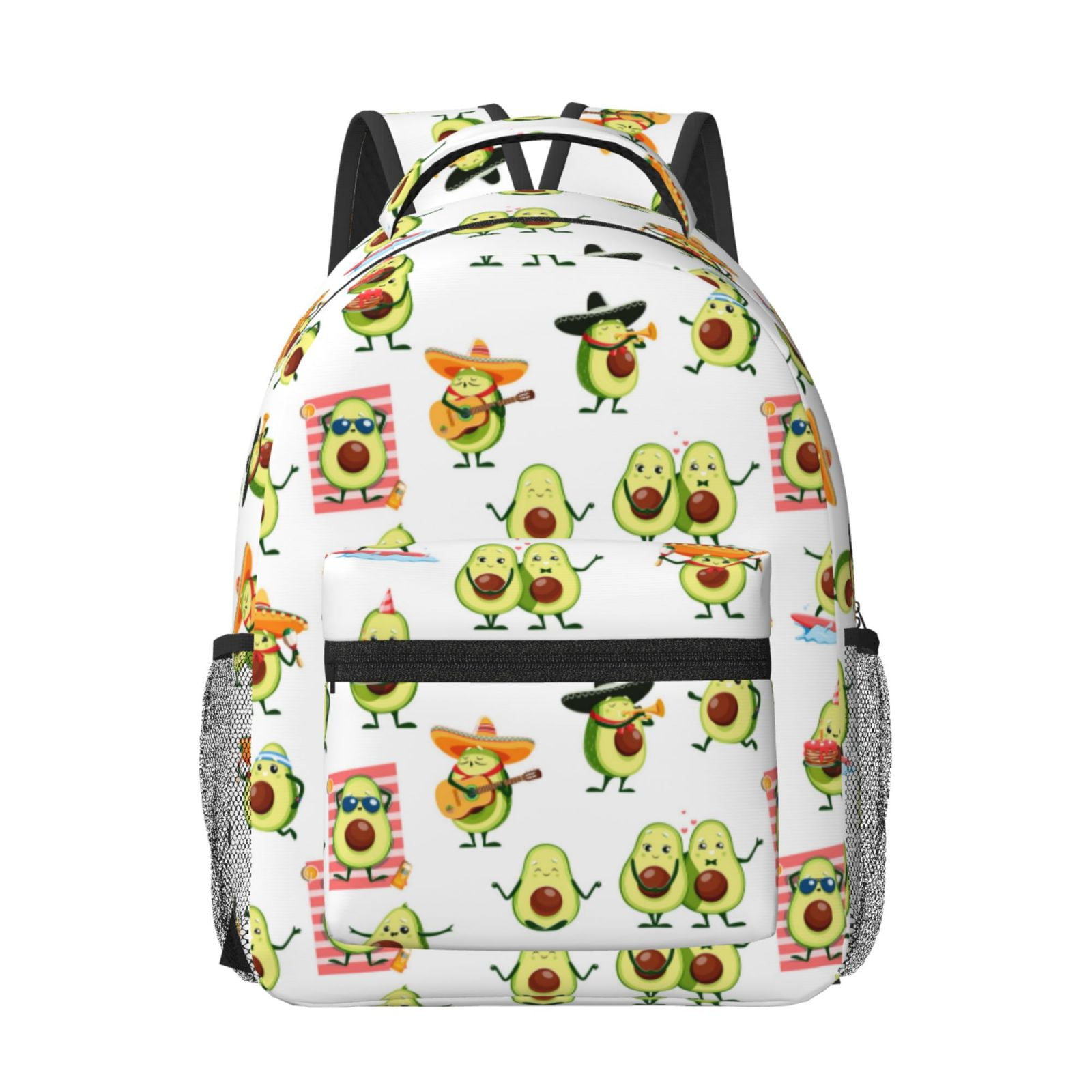 Disketp Kawaii Mexican Avocado Backpack - Comfortable Daypack with The ...