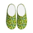 Disketp Kiwi Fruits Summer Women's Men's Slippers Plush Slip-On House ...