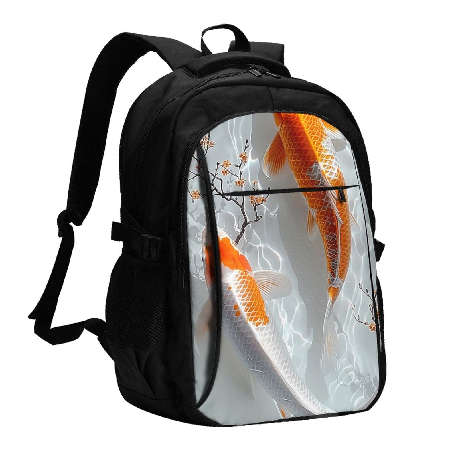 Disketp Koi Fish Water Travel Laptop Backpack, Laptops Backpack with ...