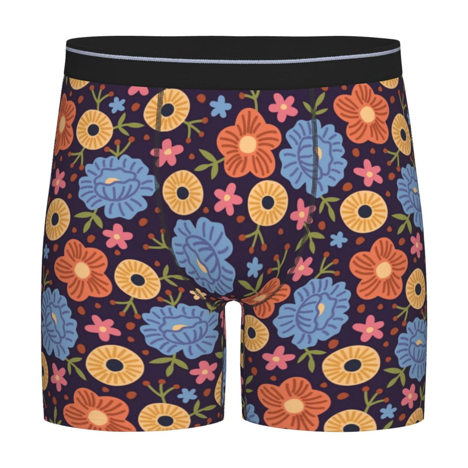 Disketp Leaves Flower Men's Boxer Briefs Men’s Underwear Boxer Briefs ...