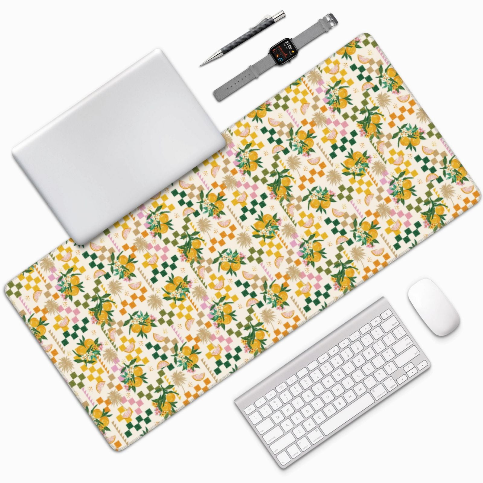 Disketp Lemon Gaming Mouse Mat Long Extended Mouse Pad Desk Mat Non ...