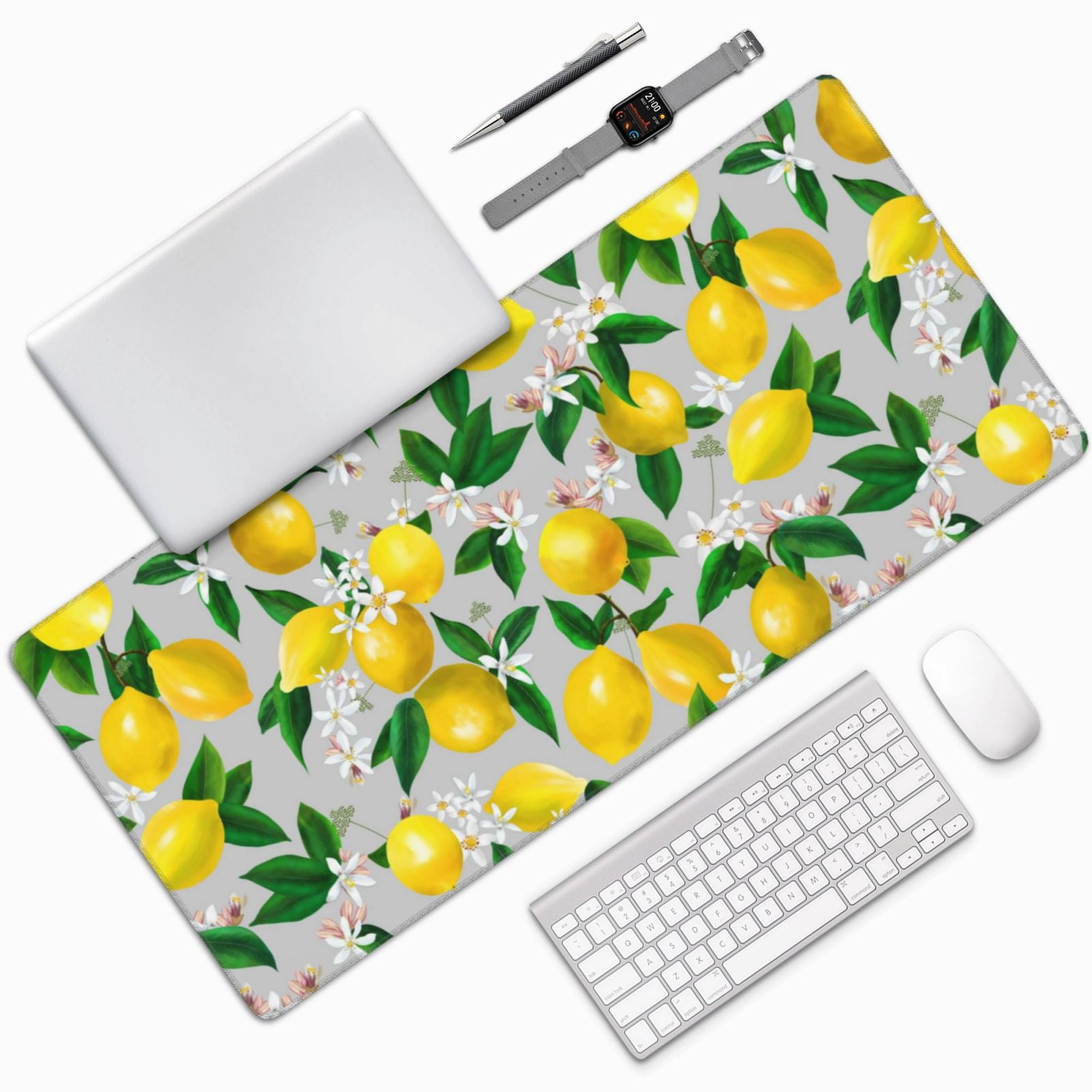 Disketp Lemon Seamless Pattern Oil Painting Effect Gaming Mouse Mat ...