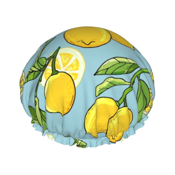 Casewin 6 Pcs Shower Caps, Reusable Shower Cap for Women, Double Layer ...