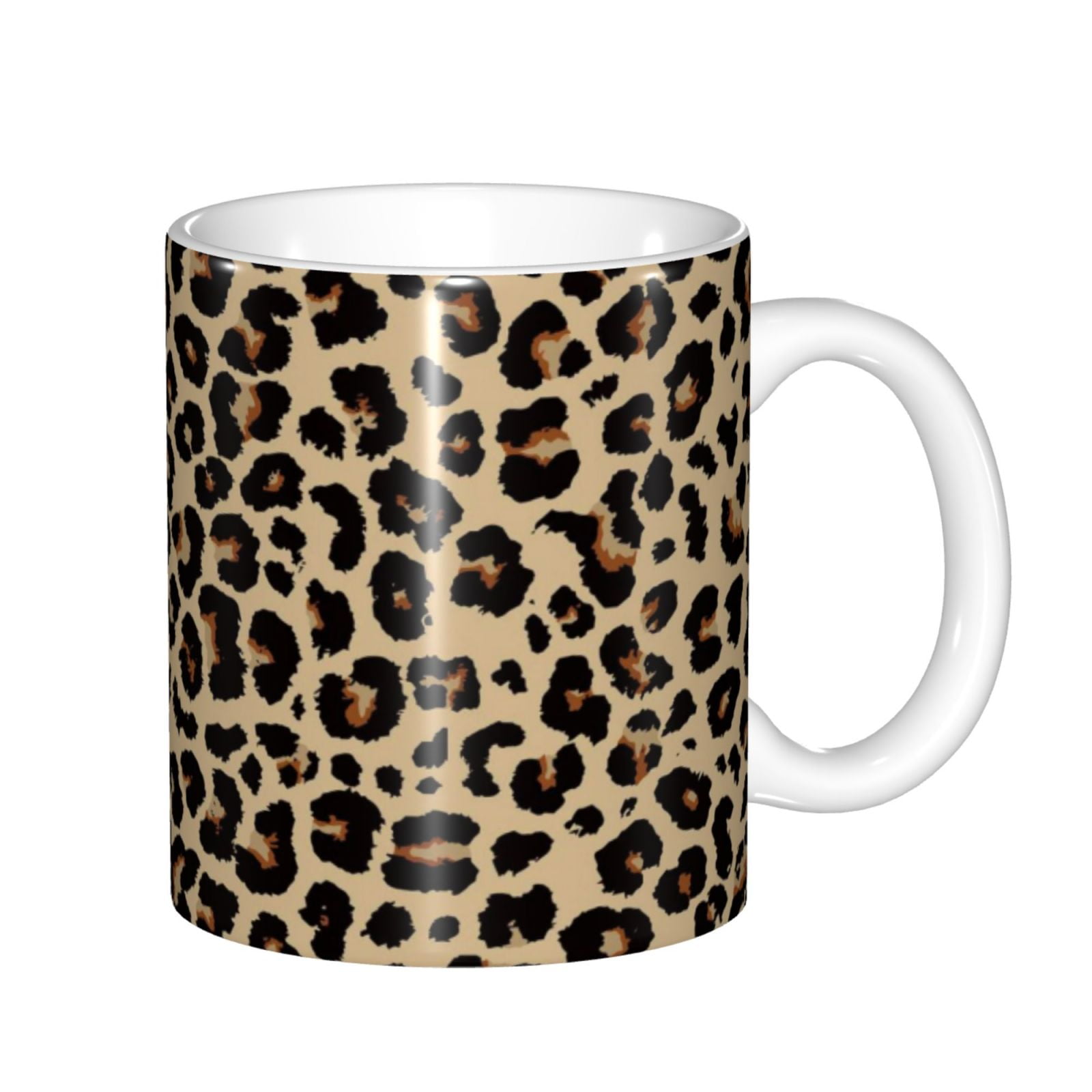 Disketp Leopard Print-1 Large Coffee Mug with Handle Tea Cup Novelty ...