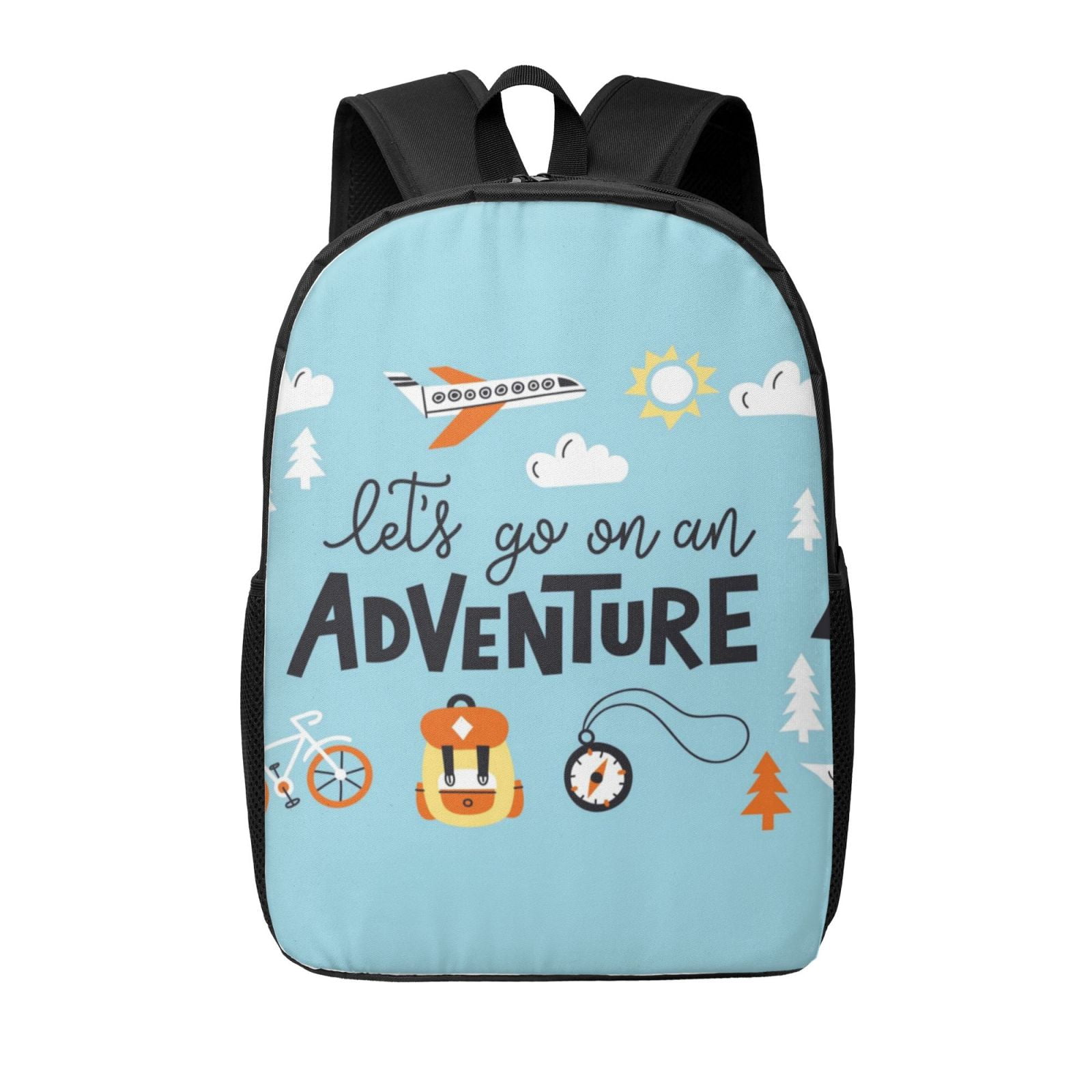 Disketp Let's Go on an Adventure School Backpack, Lightweight Basic ...
