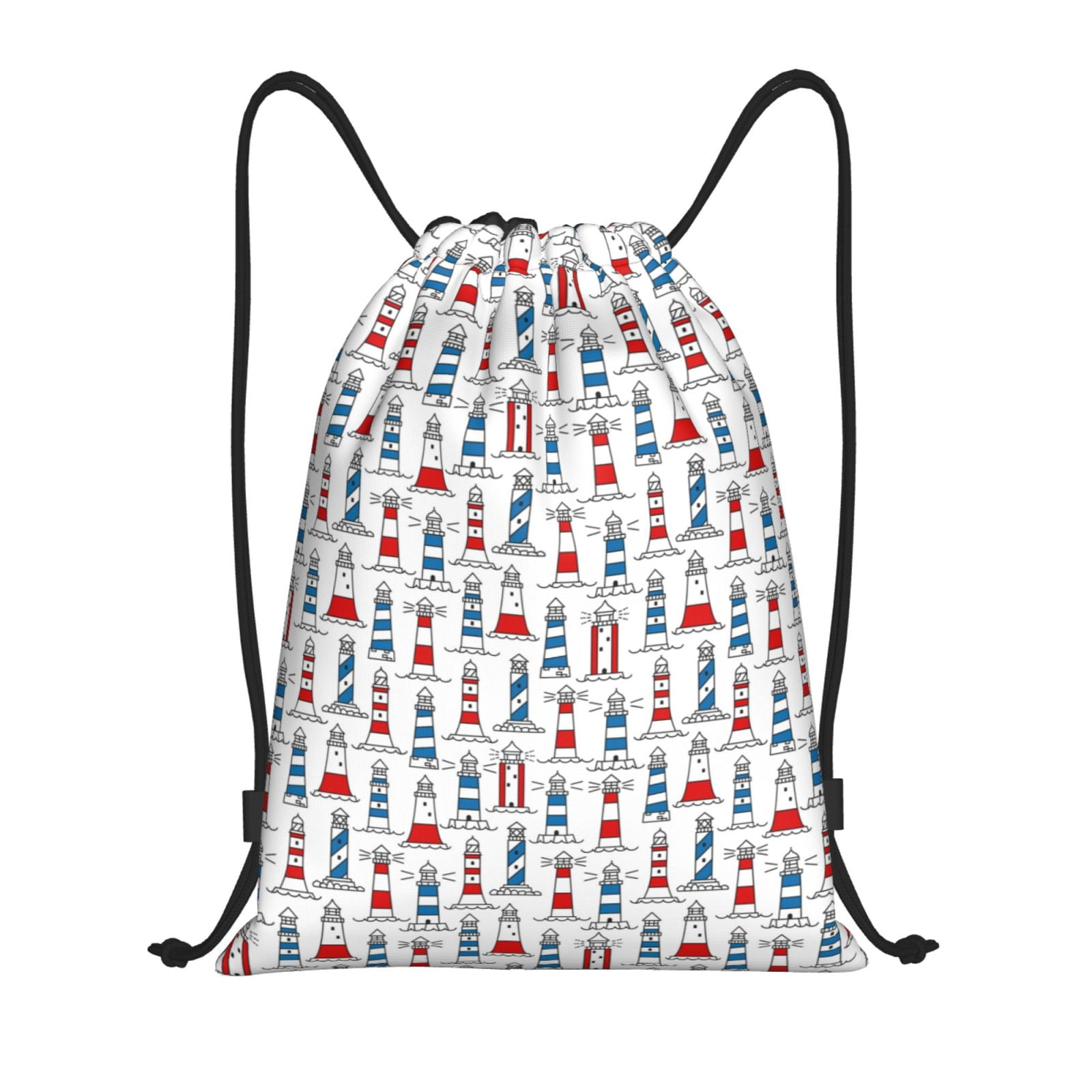 Disketp Lighthouse And Beacon Drawstring Backpack Drawstring Gym Bags ...