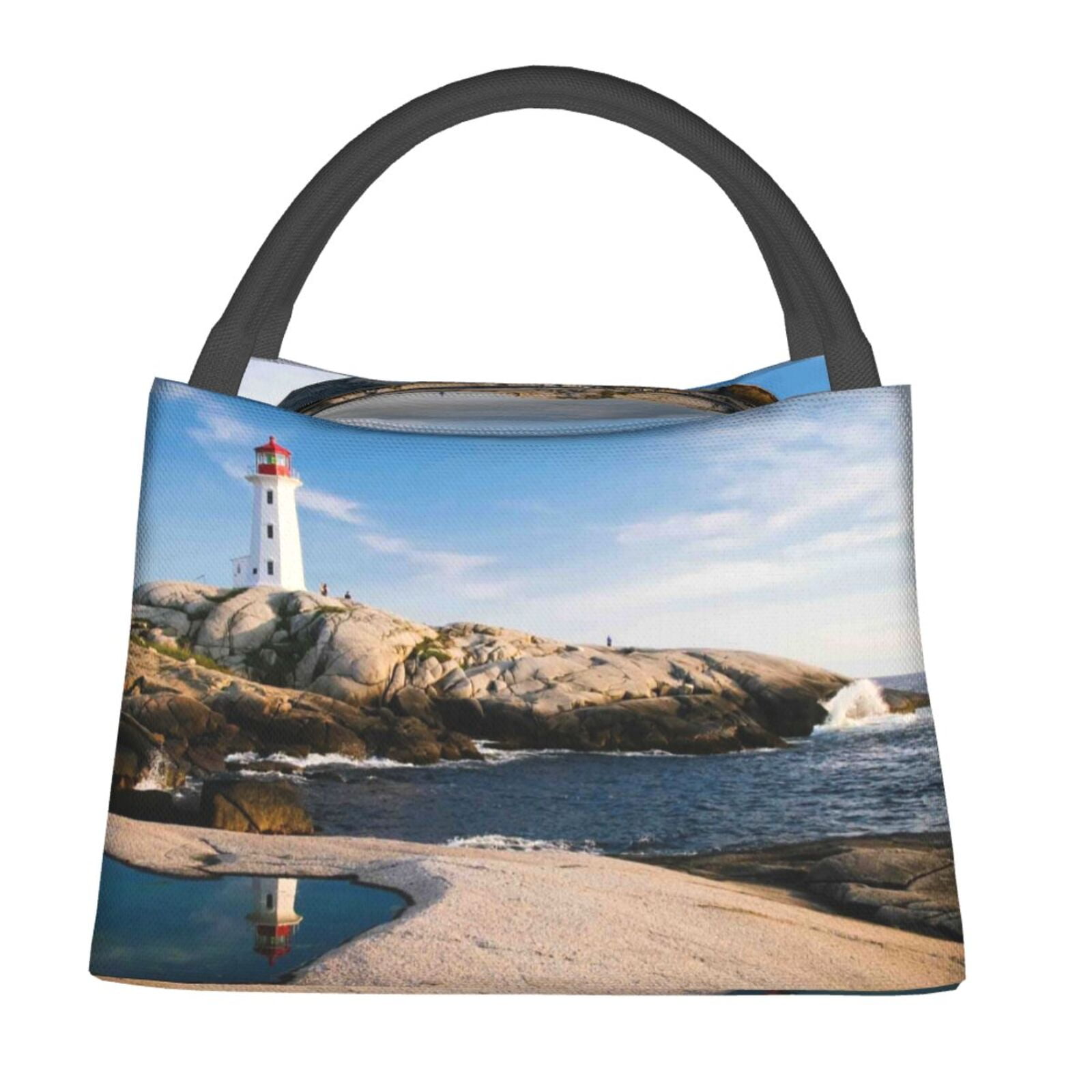 Disketp Lighthouse Insulated Bags, Insulated Cooler Bag Totes for Lunch ...