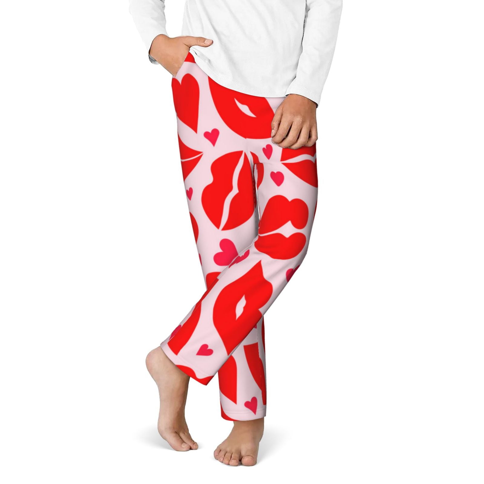 Disketp Lips Kiss for Teenagers' Pajama Pants ,Lounge Pants Teen ...
