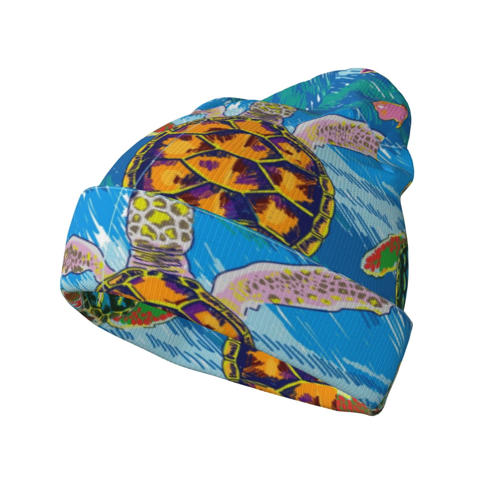 Disketp Little Sea Turtles Winter Beanie for Men Women Beanie Knit Hat ...
