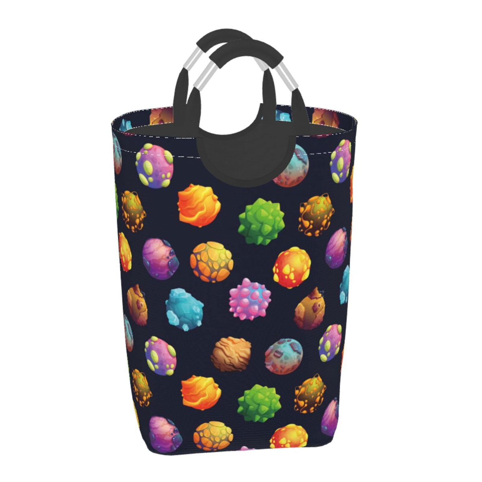 Disketp Lovely Planet Square Laundry Bag Large Collapsible Dirty ...