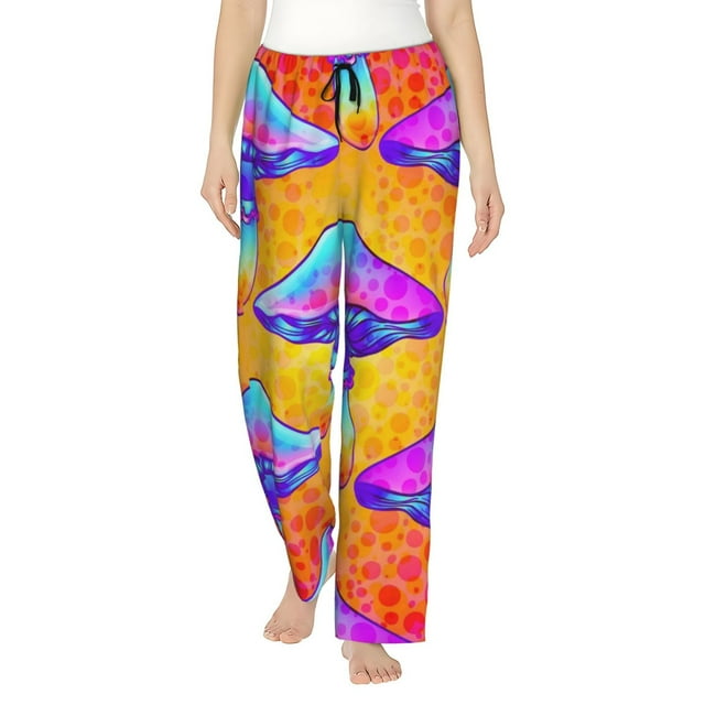 Disketp Magic Mushrooms Print Women'S Comfy Pajama Pants Casual ...