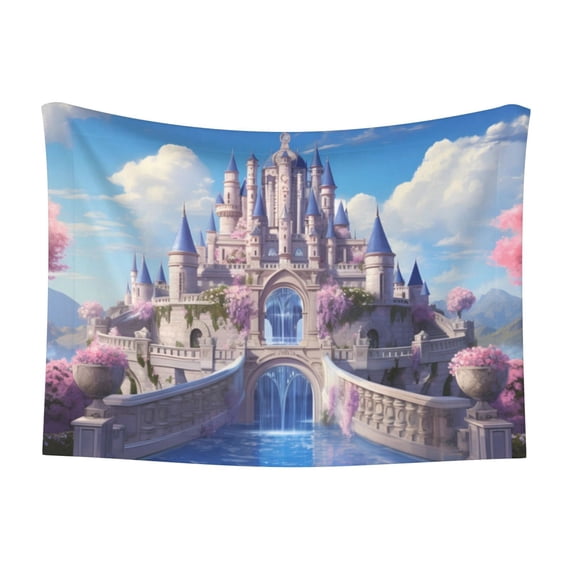 Disketp Majestic Fantasy Castle Dog Blanket/Bed Cover for Dogs and Cats ...