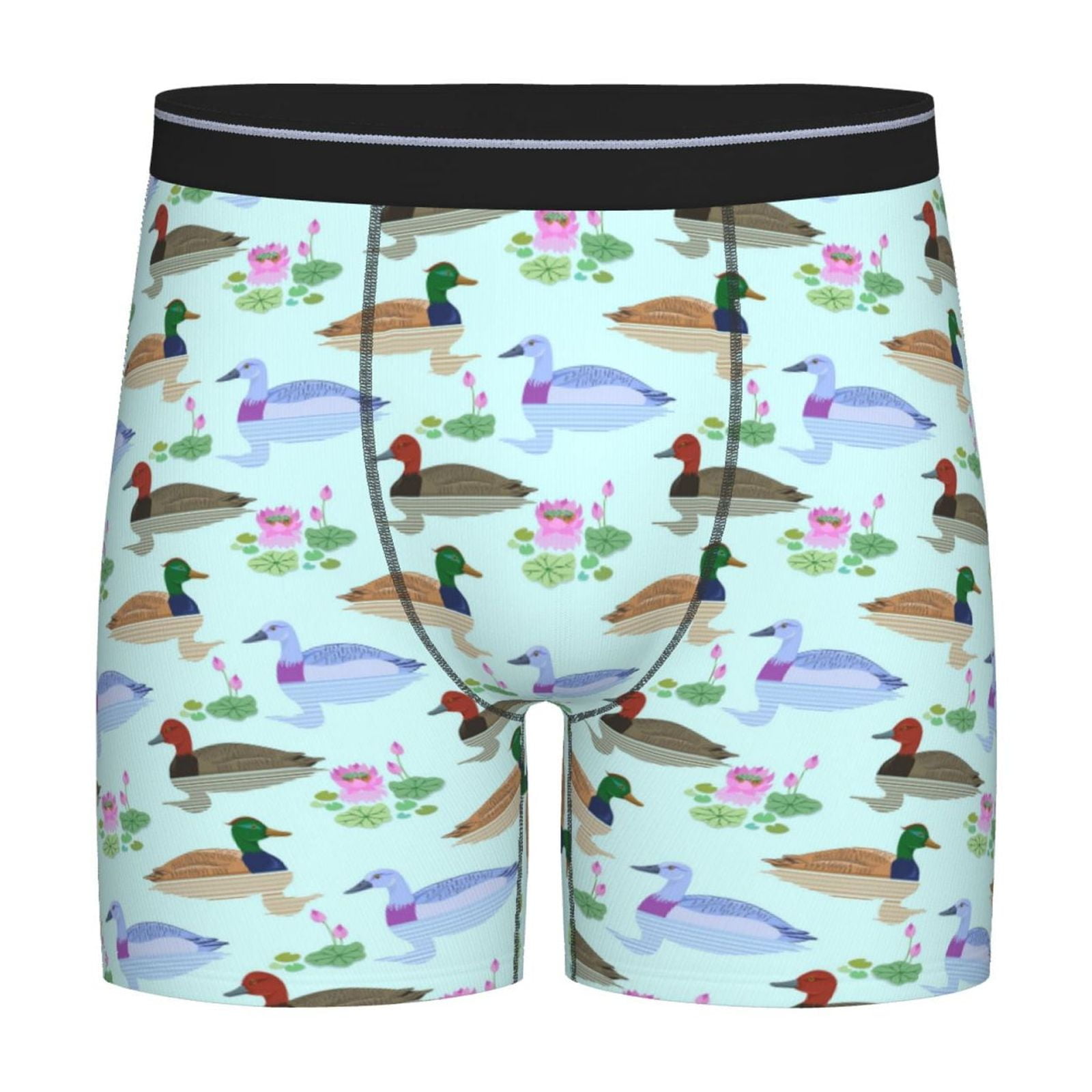 Disketp Mallard Duck Of Lotus Flowers Men's Boxer Briefs Men’s ...