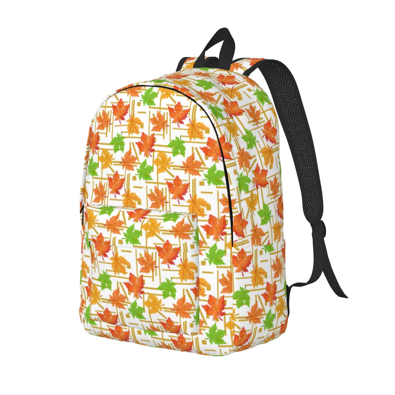 Disketp Maple Leaves1 Canvas Backpack Lightweight Travel Daypack ...