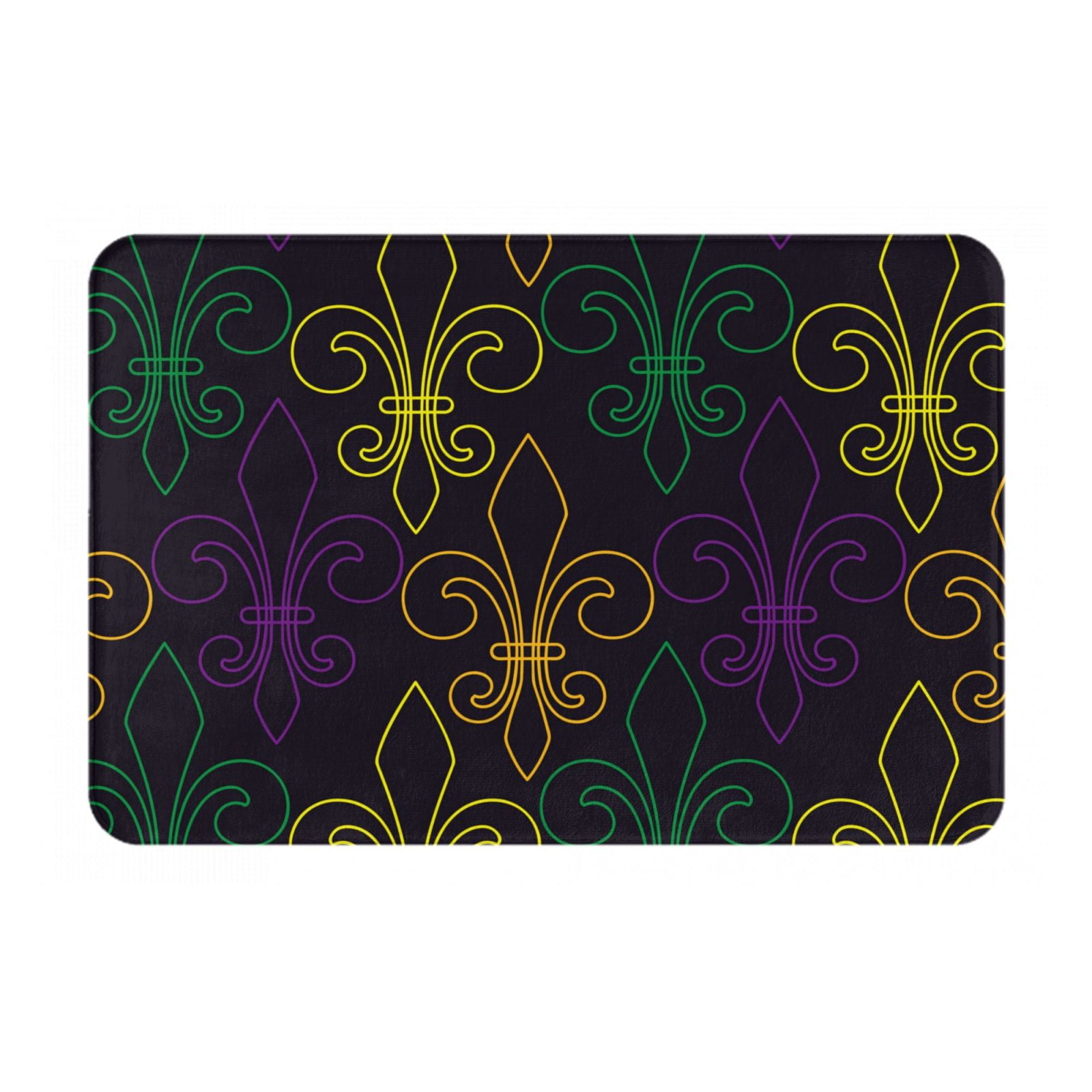 Disketp Mardi Gras Carnival Mat For Front Door Outside - Doormat ...