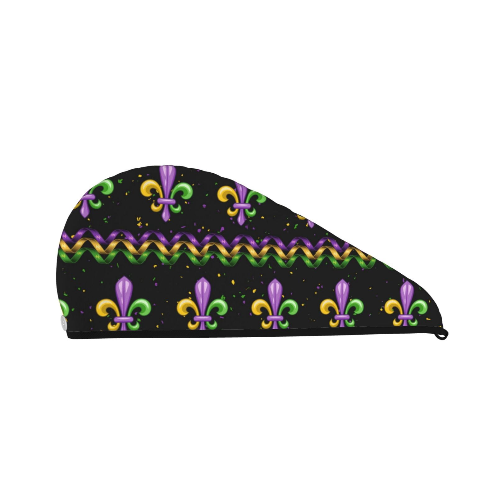 Disketp Mardi Gras Fleur De Lis Microfiber Hair Towel Wrap,Hair Drying ...