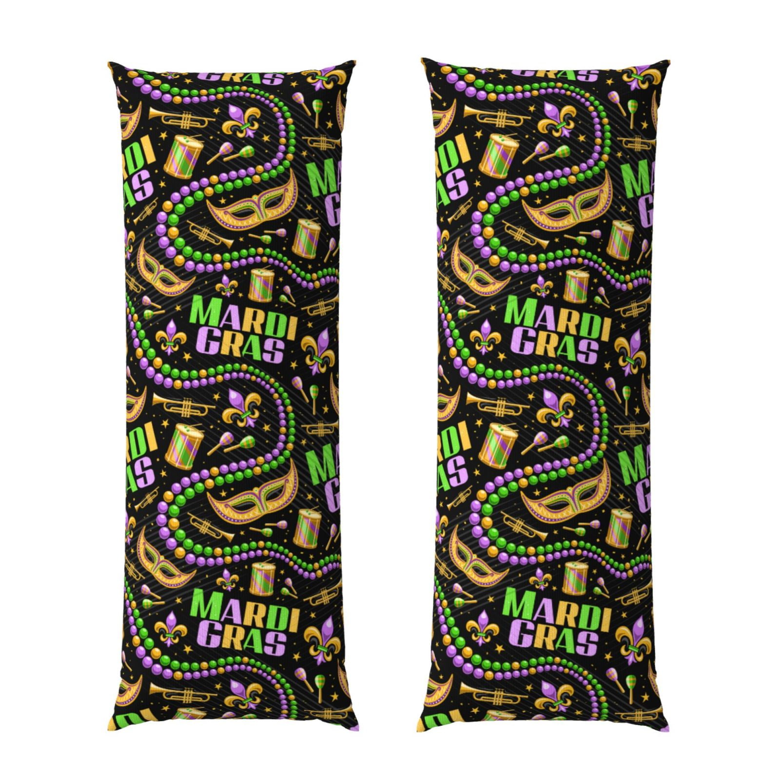 Disketp Mardi Gras3 Print Body Pillow Cover - Super Soft 20x54 Body ...