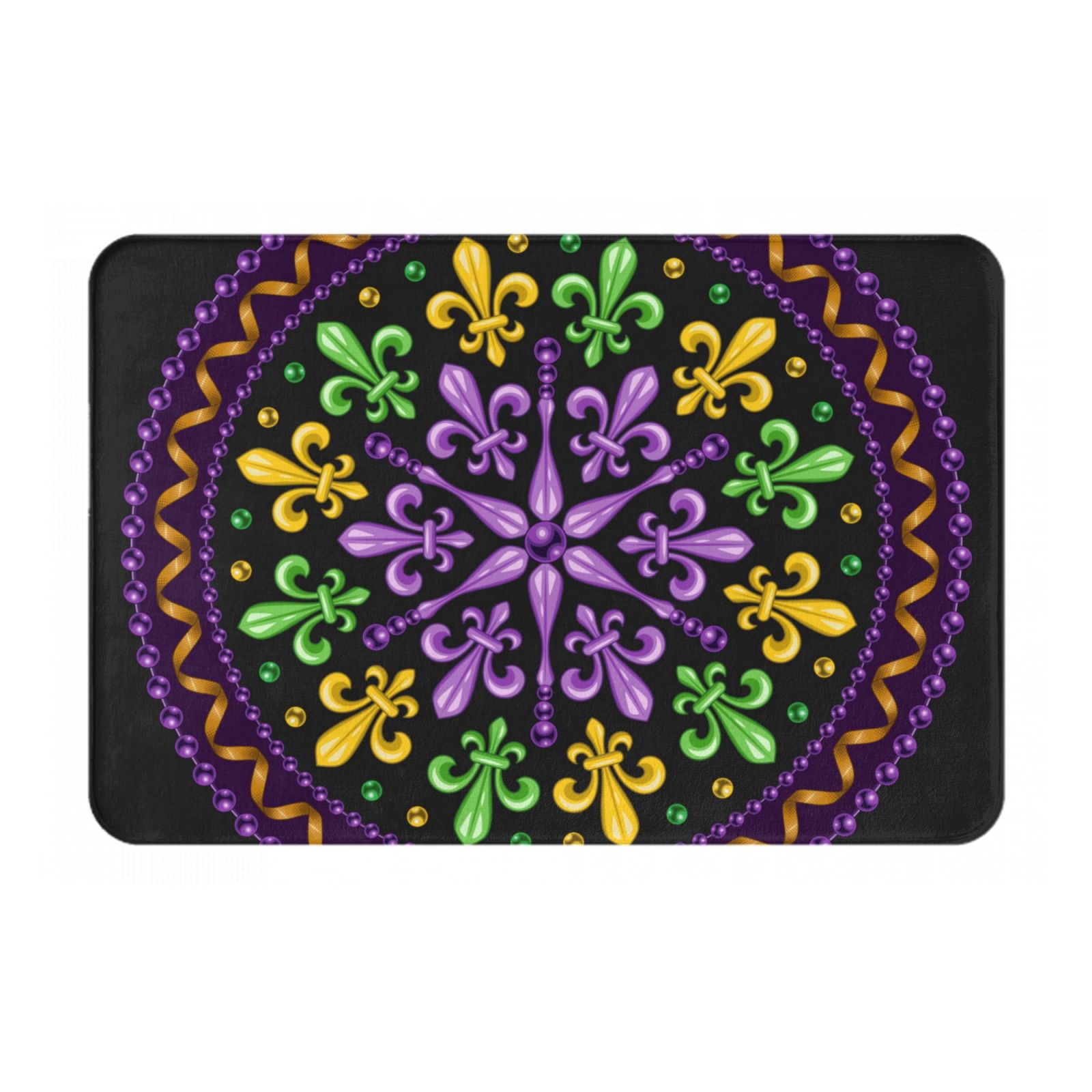 Disketp Mardi Gras5 Mat For Front Door Outside - Doormat Outdoor ...
