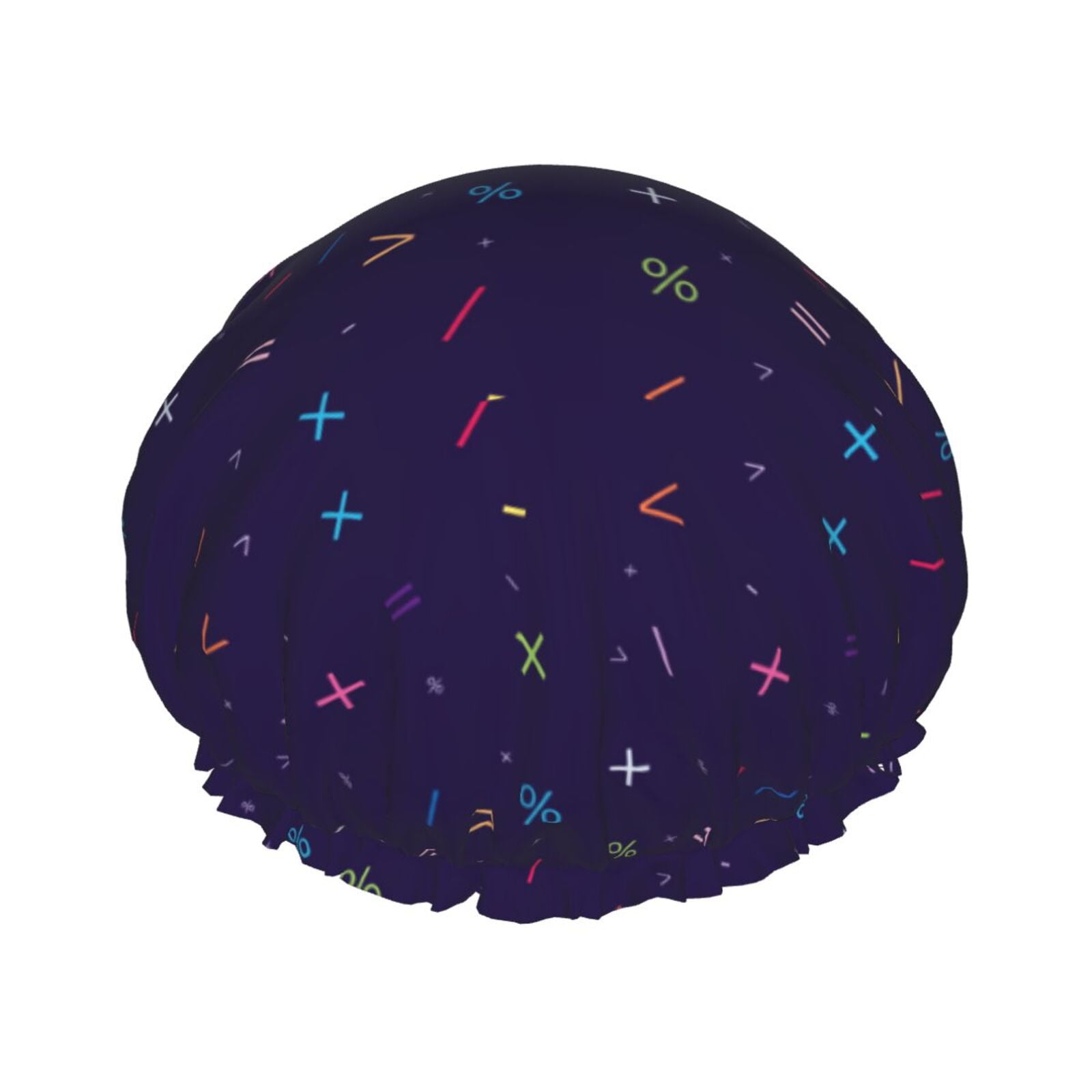 Disketp Mathematical Symbols Shower Caps,Reusable Shower Cap For Women ...
