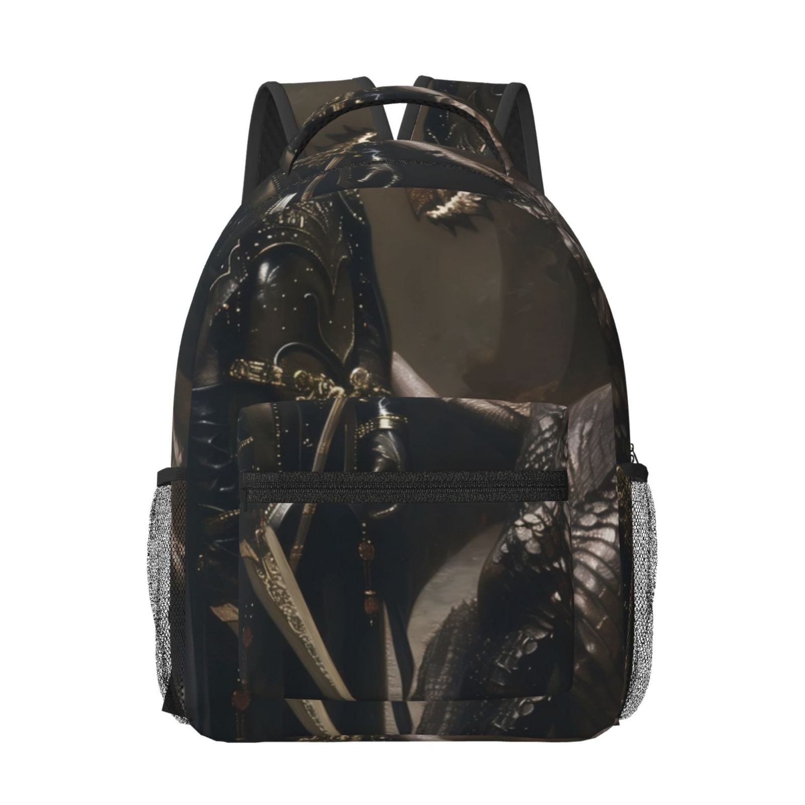 Disketp Medieval Knight And Dragon Backpack for Women and Men ...