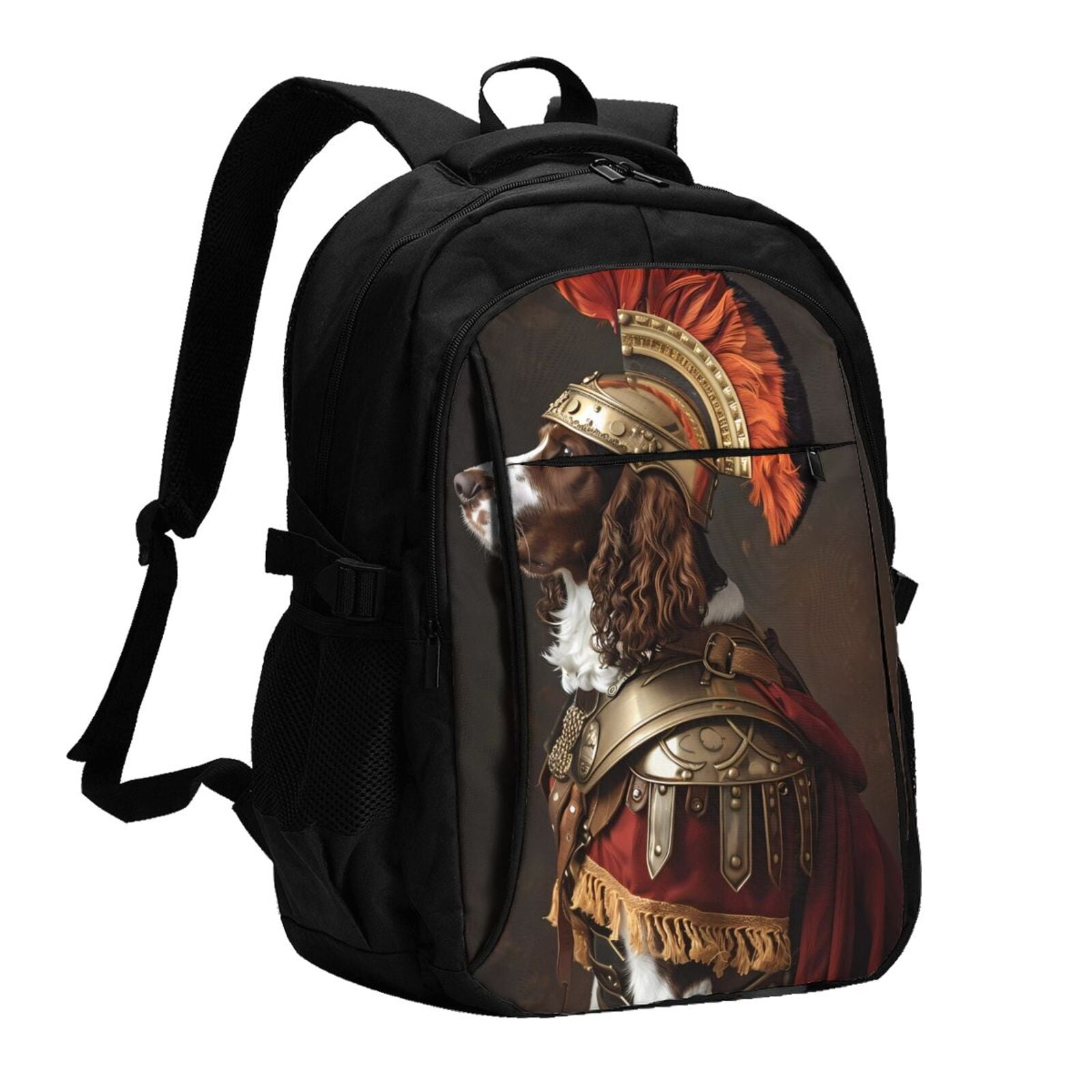 Disketp Medieval Knight Dog Travel Laptop Backpack, Laptops Backpack ...
