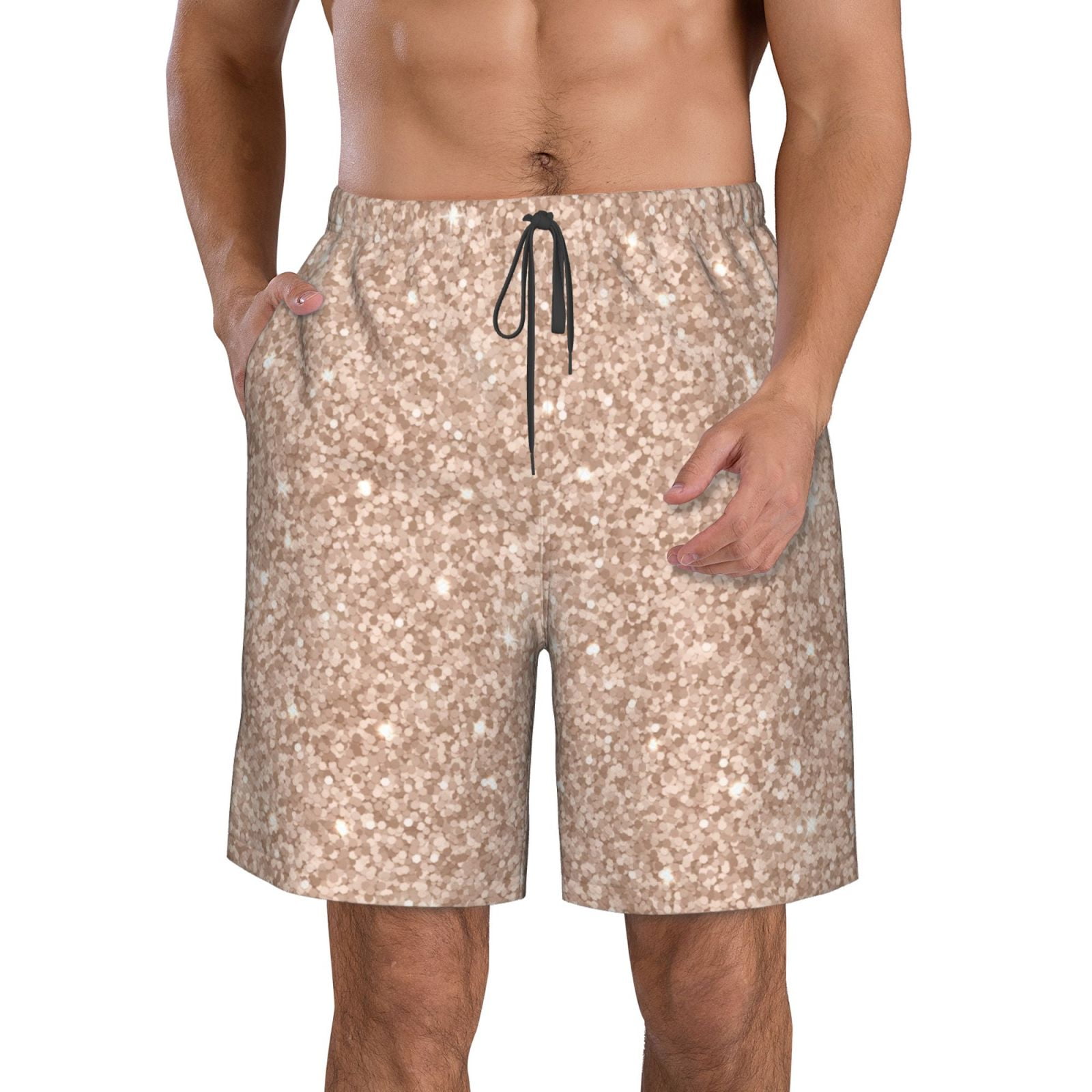 Disketp Mens Swim Trunks Hawaiian Breathable Surf Beach Swimsuits Mesh