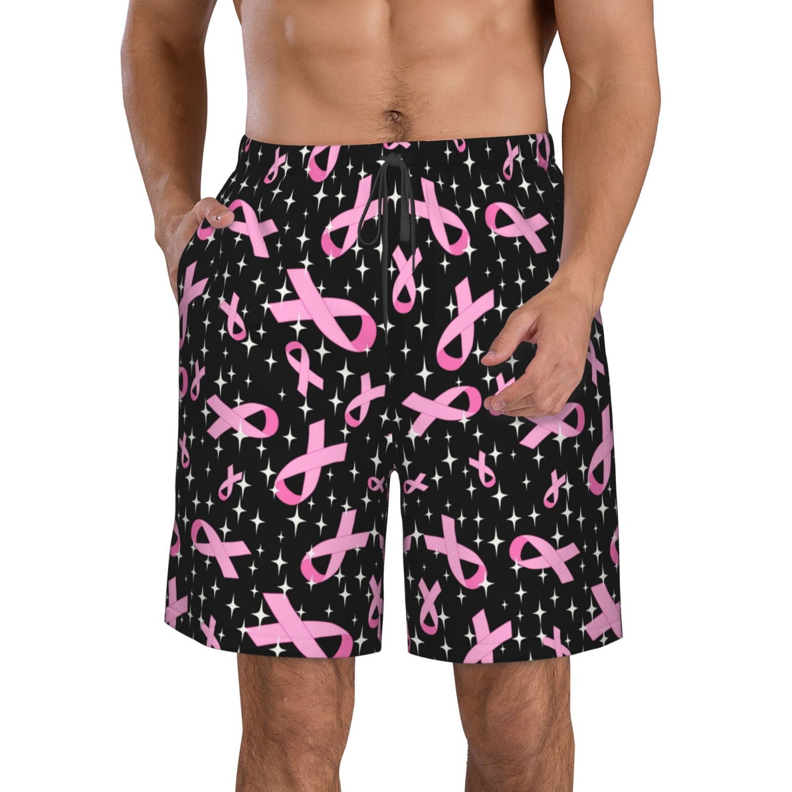 Disketp Men'S Swim Trunks Hawaiian Breathable Surf Beach Swimsuits Mesh ...