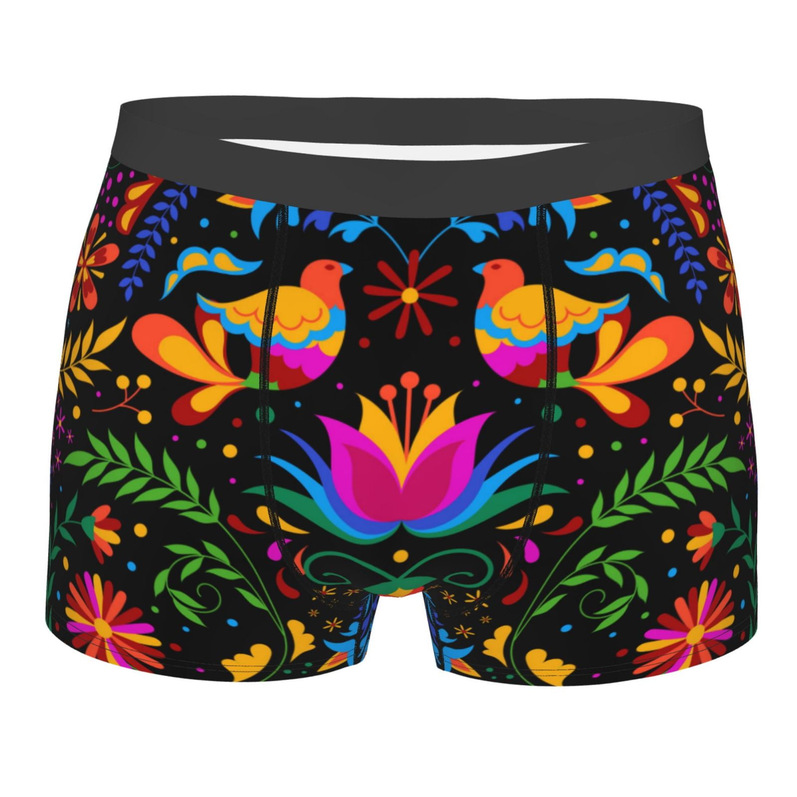 Disketp Mexican Flower Traditional1 Men'S Boxer Briefs,Soft And ...