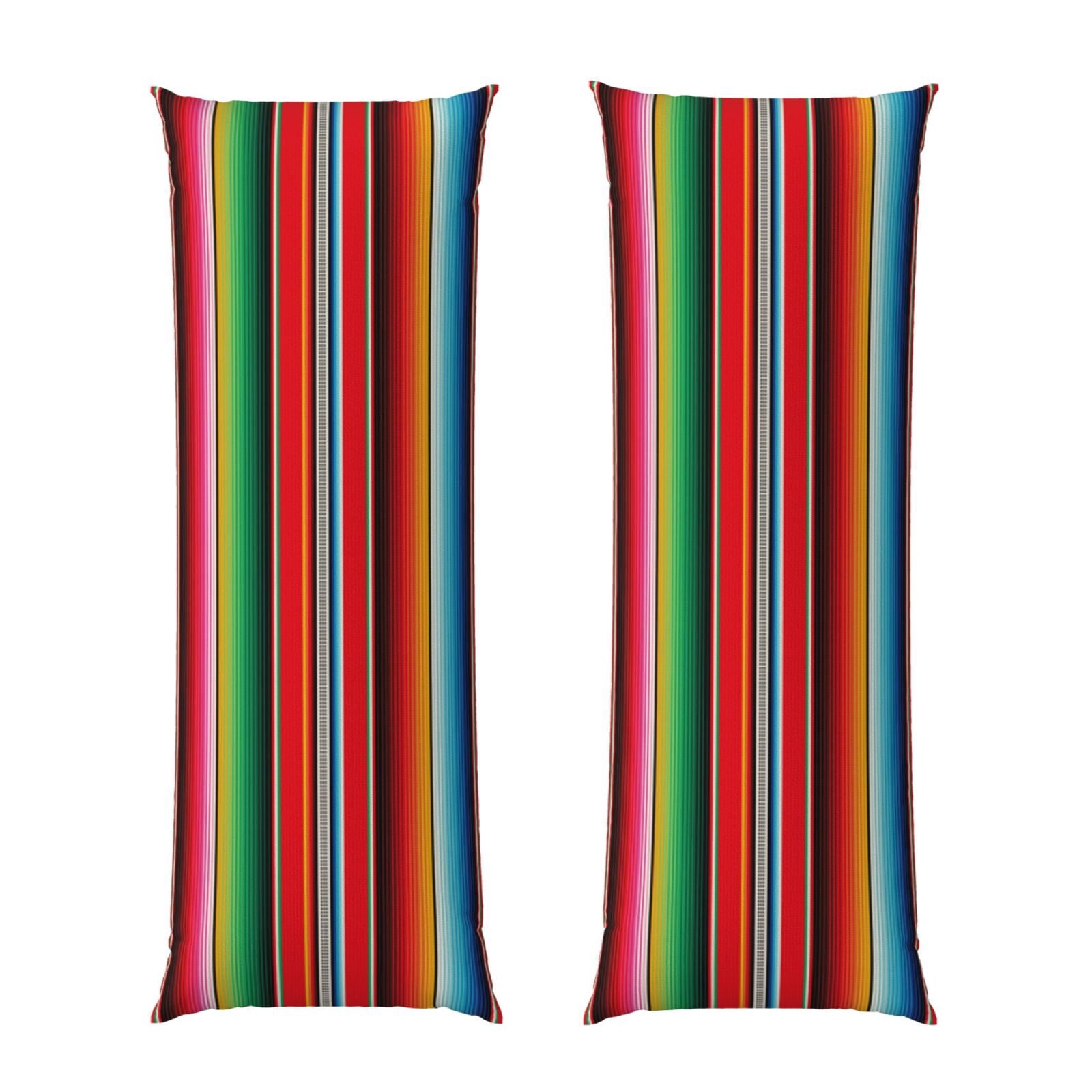 Disketp Mexican Serape Blanket Stripes Print Body Pillow Cover - Super ...