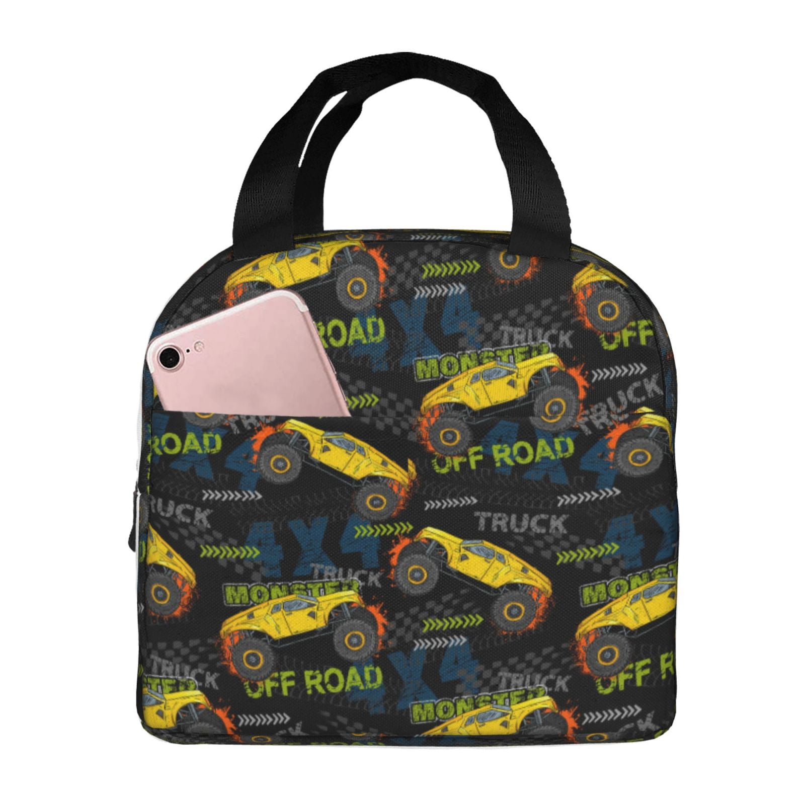 Disketp Monster Truck1 Lunch Bag for Women Men, Leakproof Thermal ...
