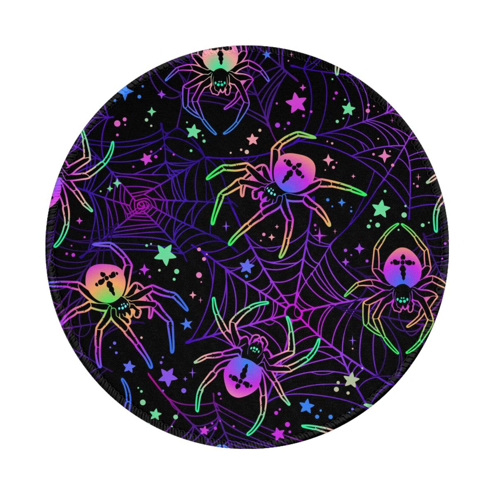 Disketp Multi-Colored Spiders Small Mouse Pad 7.9x7.9 Inches,Washable ...