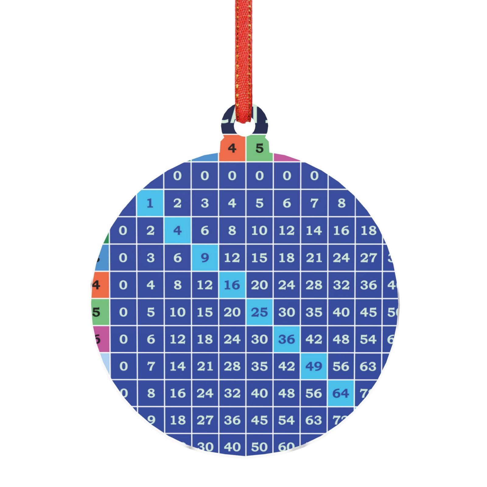 Disketp Multiplication Table The Christmas Ornaments, Christmas Tree ...