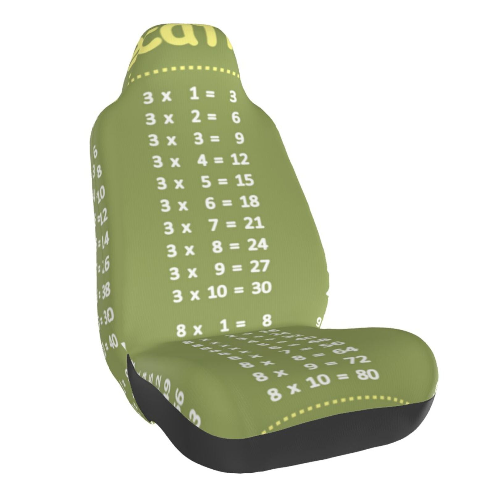 Disketp Multiplication Table1 Car Seat Covers Universal Front Seat ...
