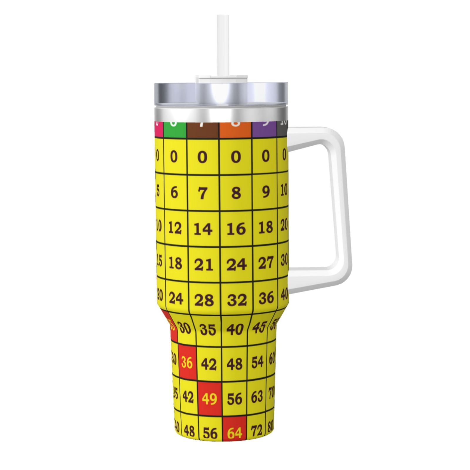 Disketp Multiplication Table2 for 40 OZ Stainless Steel with Handle Lid ...