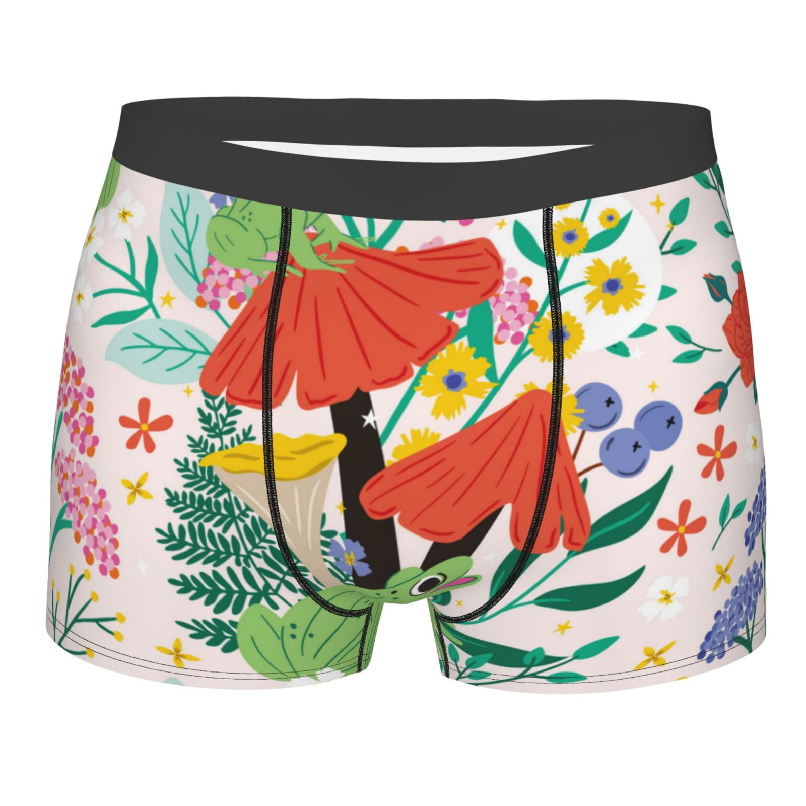 Disketp Mushroom And Frogs Men'S Boxer Briefs,Soft And Breathable ...