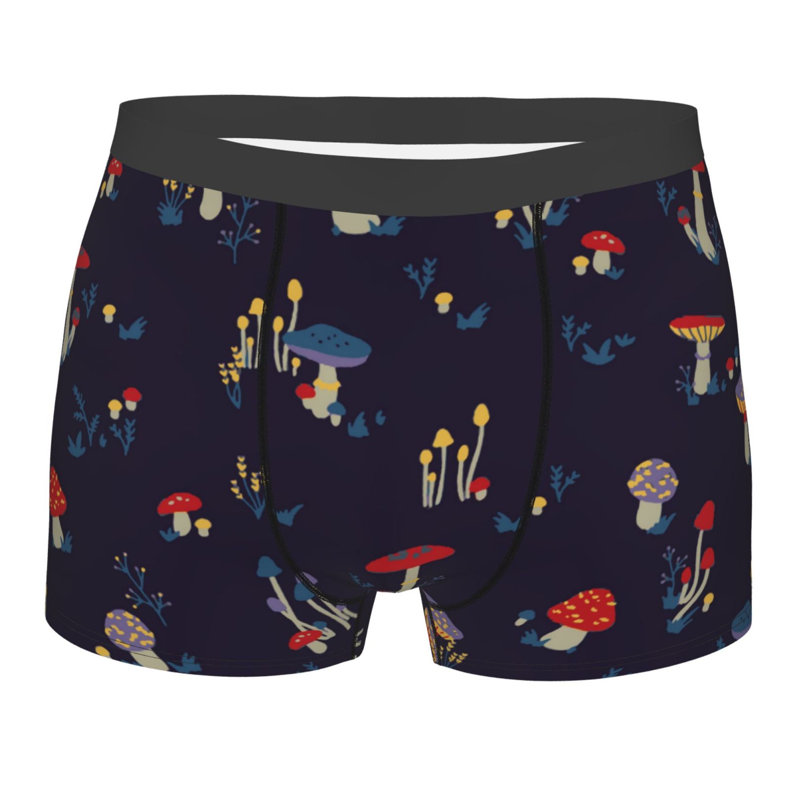Disketp Mushrooms3 Mens Boxer Briefs Soft And Breathable Cotton