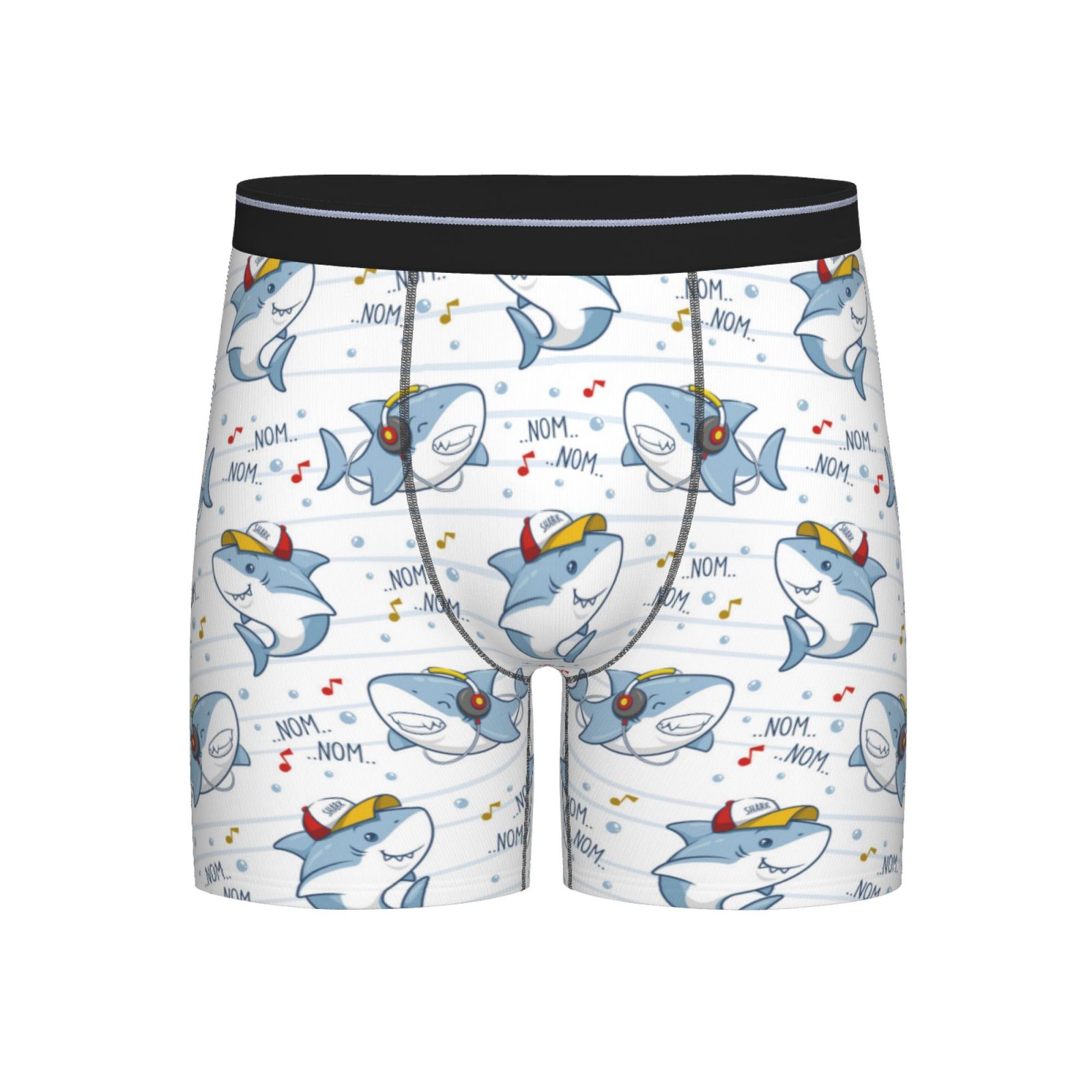 Disketp Music Shark Men's Boxer Briefs Men’s Underwear Boxer Briefs for ...
