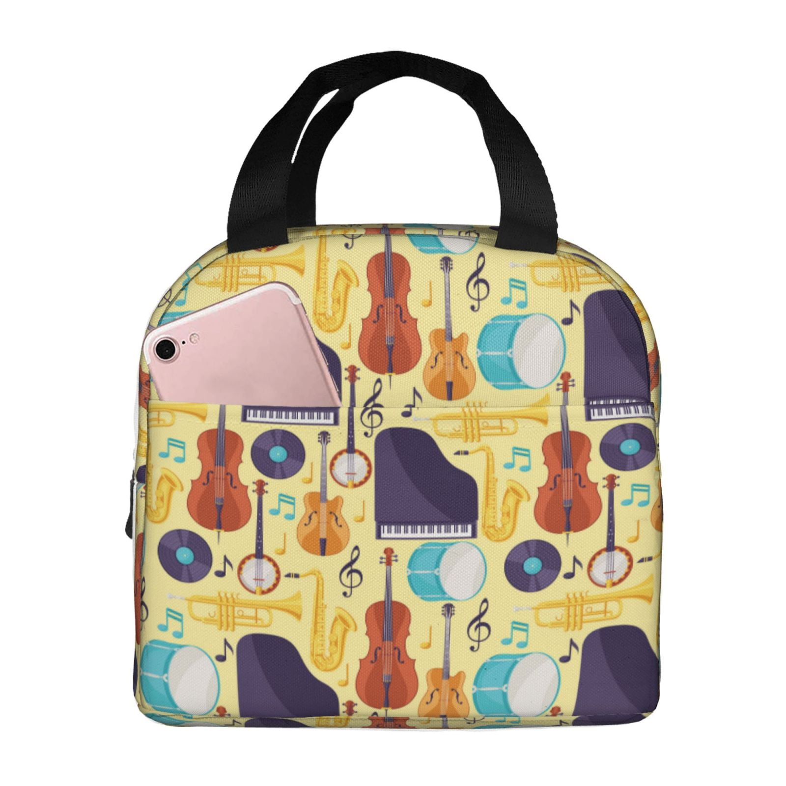Disketp Musical Instruments Lunch Bag for Women Men, Leakproof Thermal ...