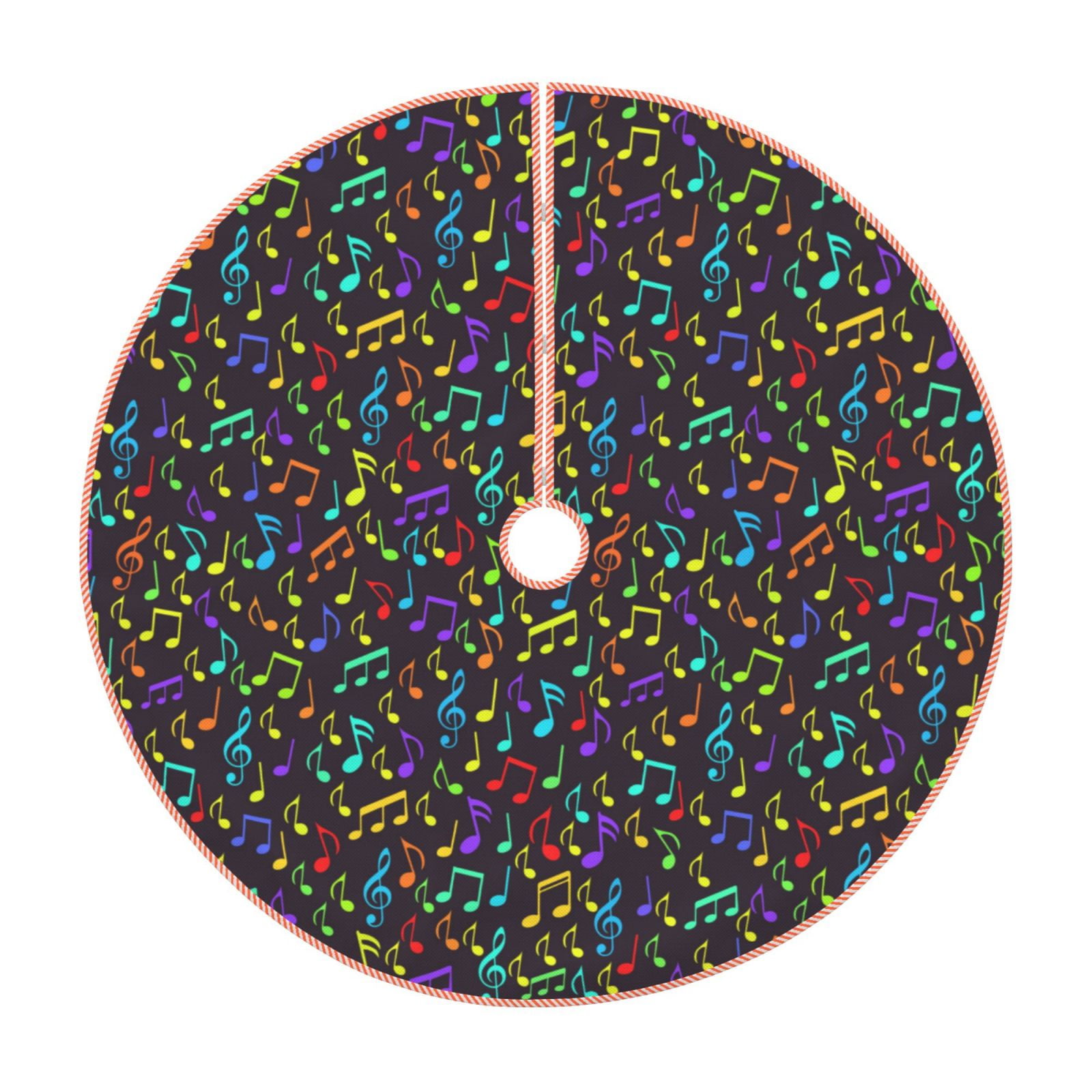 Disketp Musical Notes Christmas Tree Skirt, Christmas Tree Decorations ...