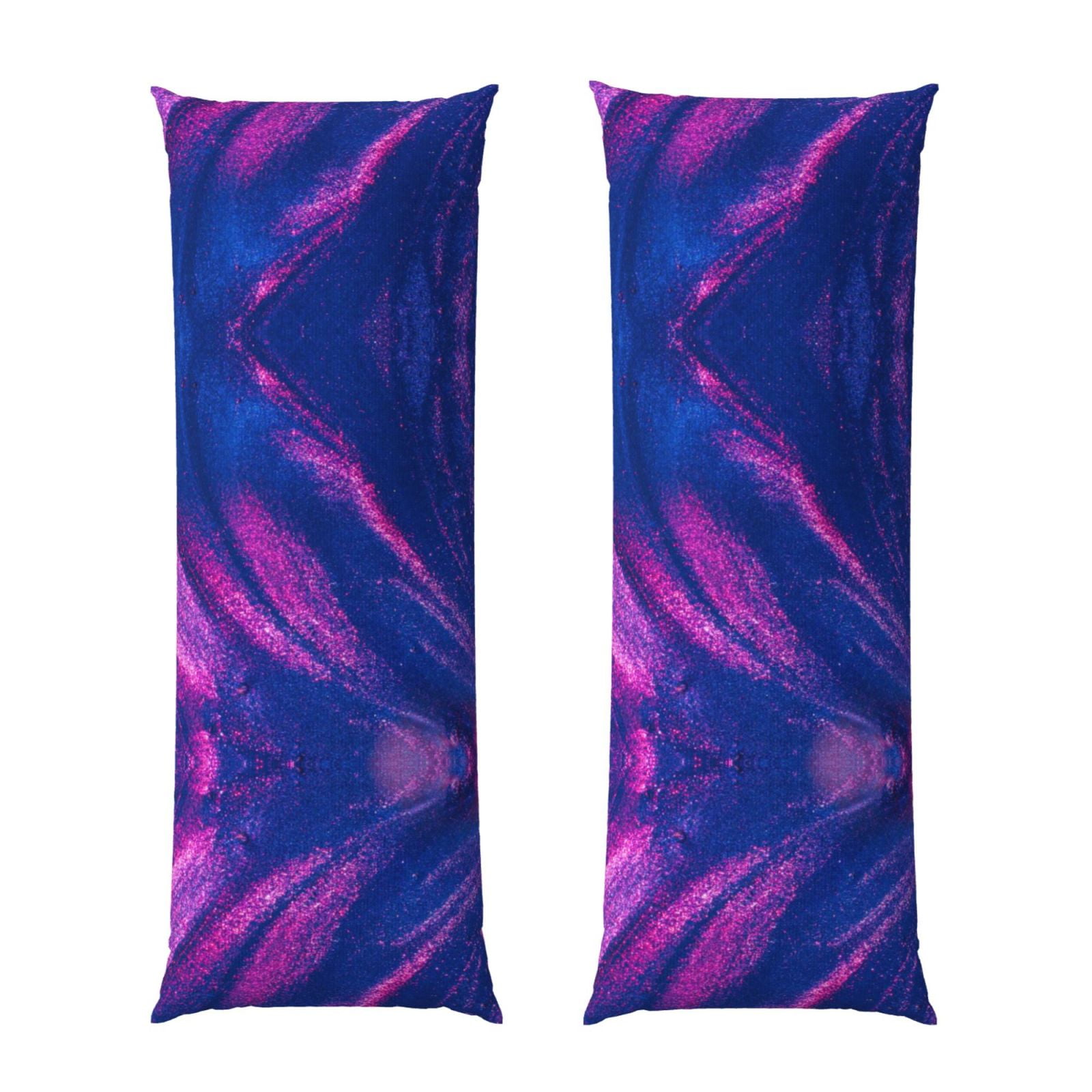 Disketp Neon Gradient Blue Print Body Pillow Cover - Super Soft 20x54 ...