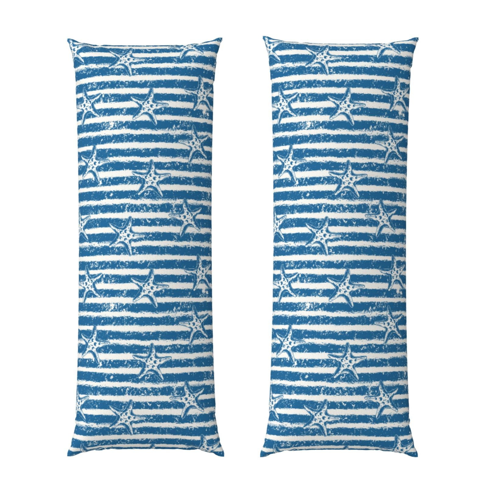 Disketp Ocean on Striped Print Body Pillow Cover - Super Soft 20x54 ...