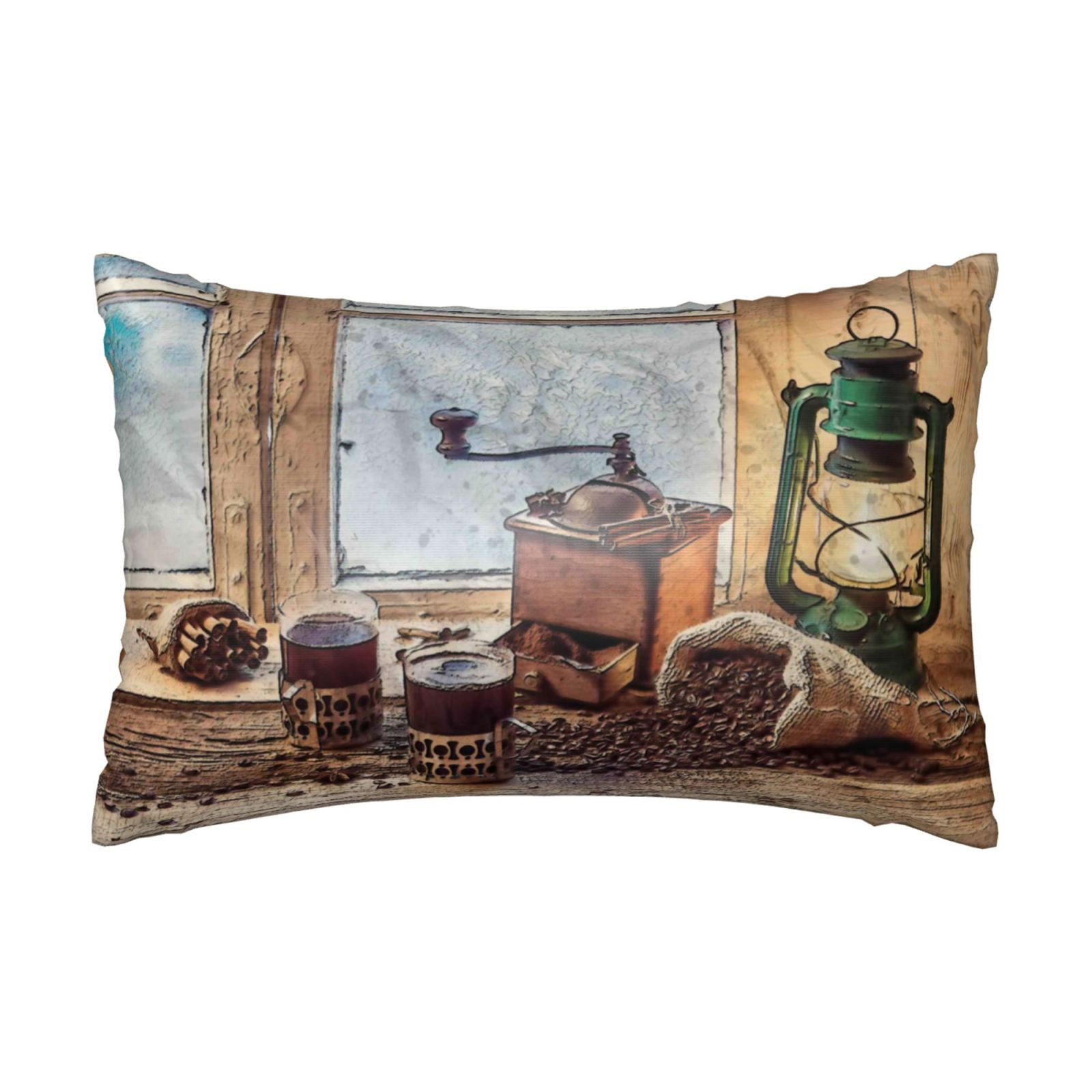 Disketp Oil Lamp Coffee Beans Satin Pillowcase For Hair And Skin - Satin Pillow Cases Standard ...