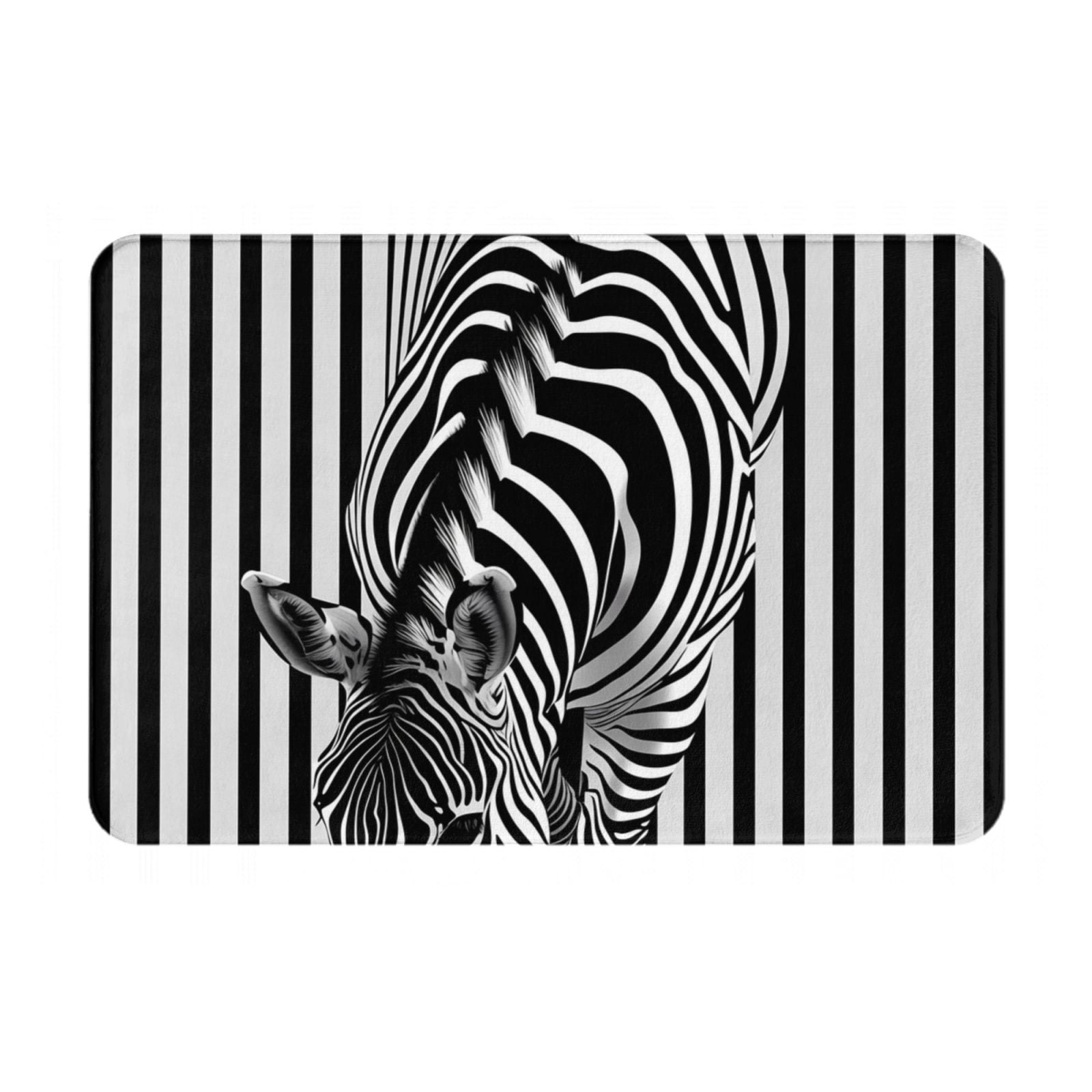 Disketp Optical Zebra Illusion Mat for Front Door Outside - Doormat ...