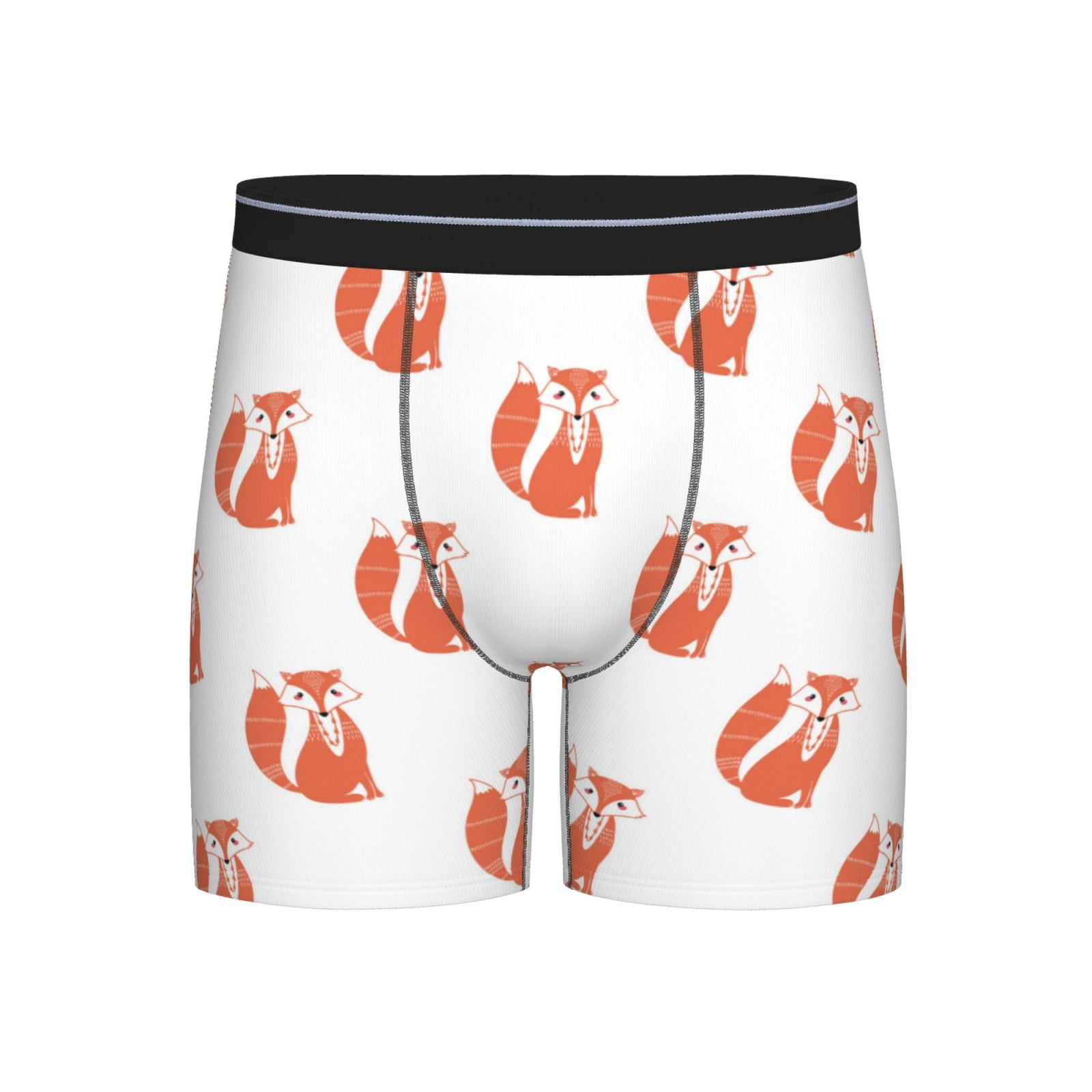 Disketp Orange Fox Men's Boxer Briefs Men’s Underwear Boxer Briefs for ...