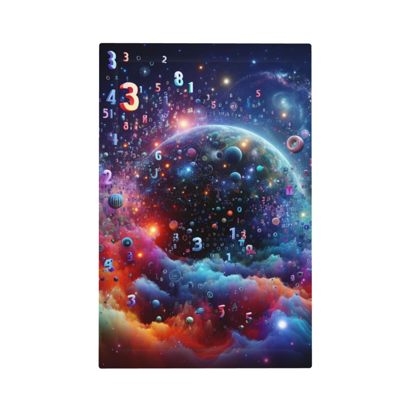 Disketp Outer Space Floating Numbers And Letters Decorative Light ...