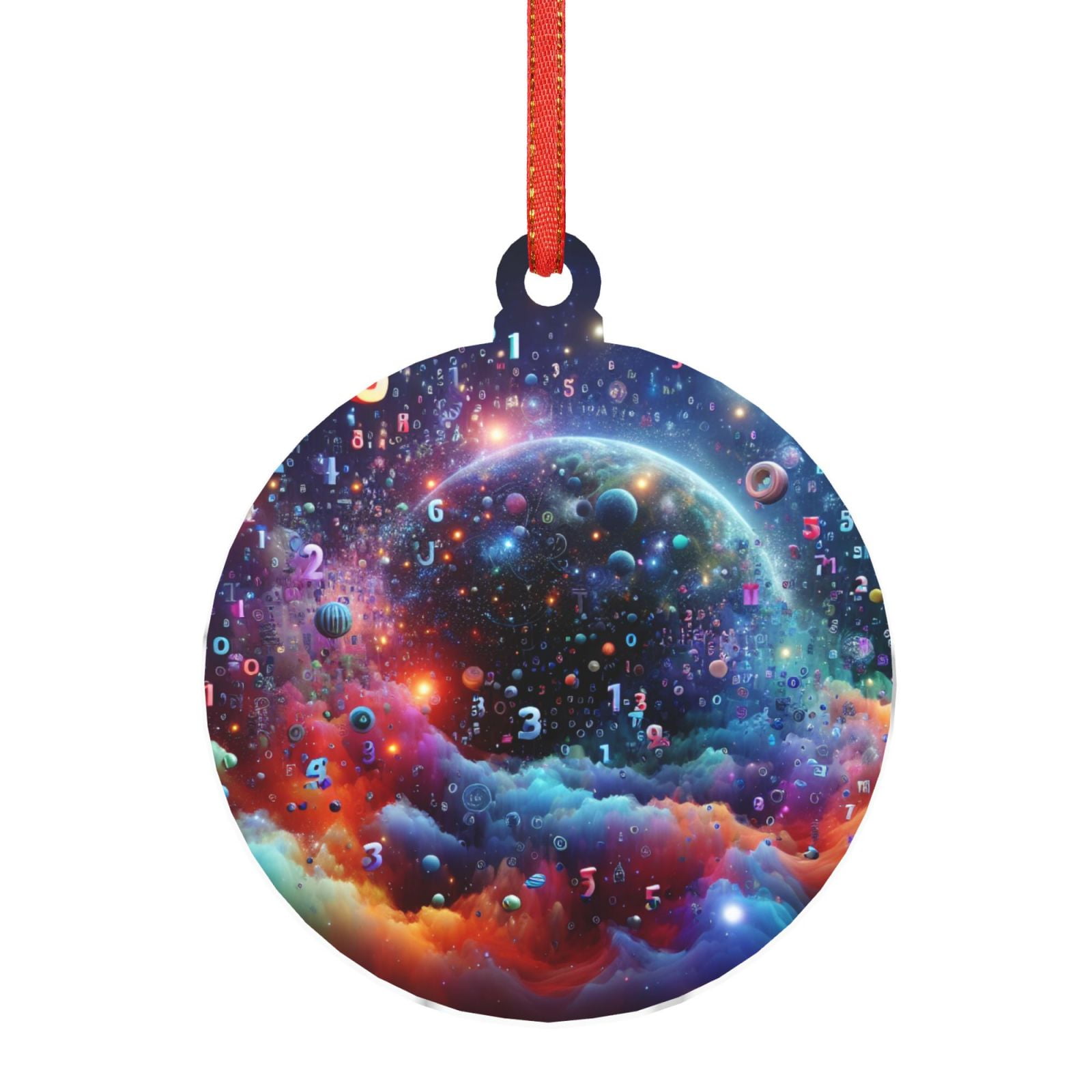 Disketp Outer Space Floating Numbers And Letters The Christmas ...