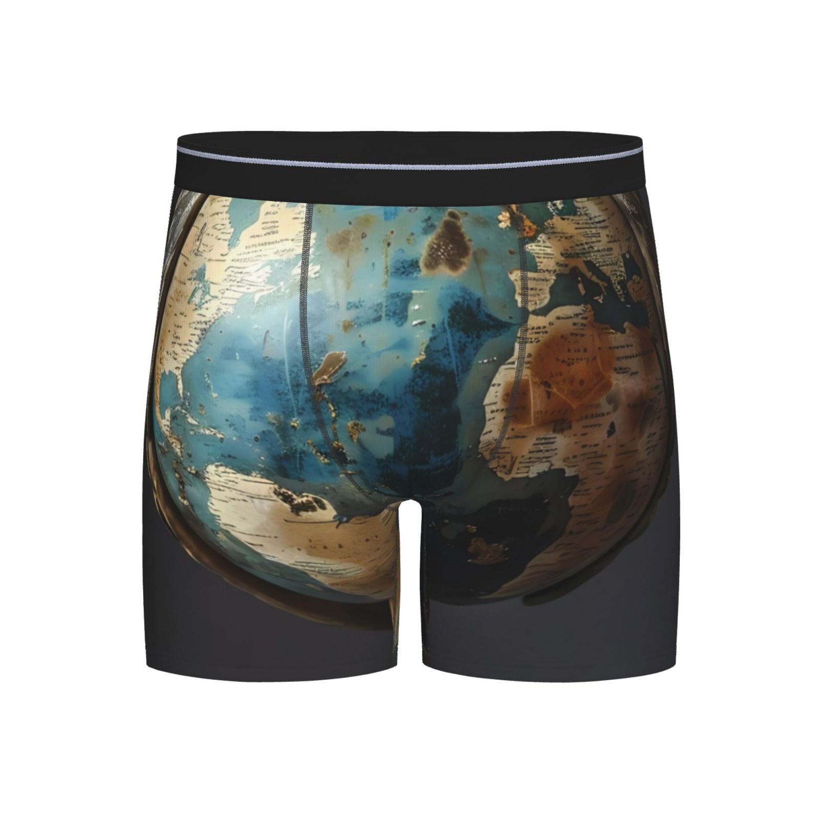 Disketp Owl Globe Sculpture Men's Boxer Briefs Men’s Underwear Boxer ...